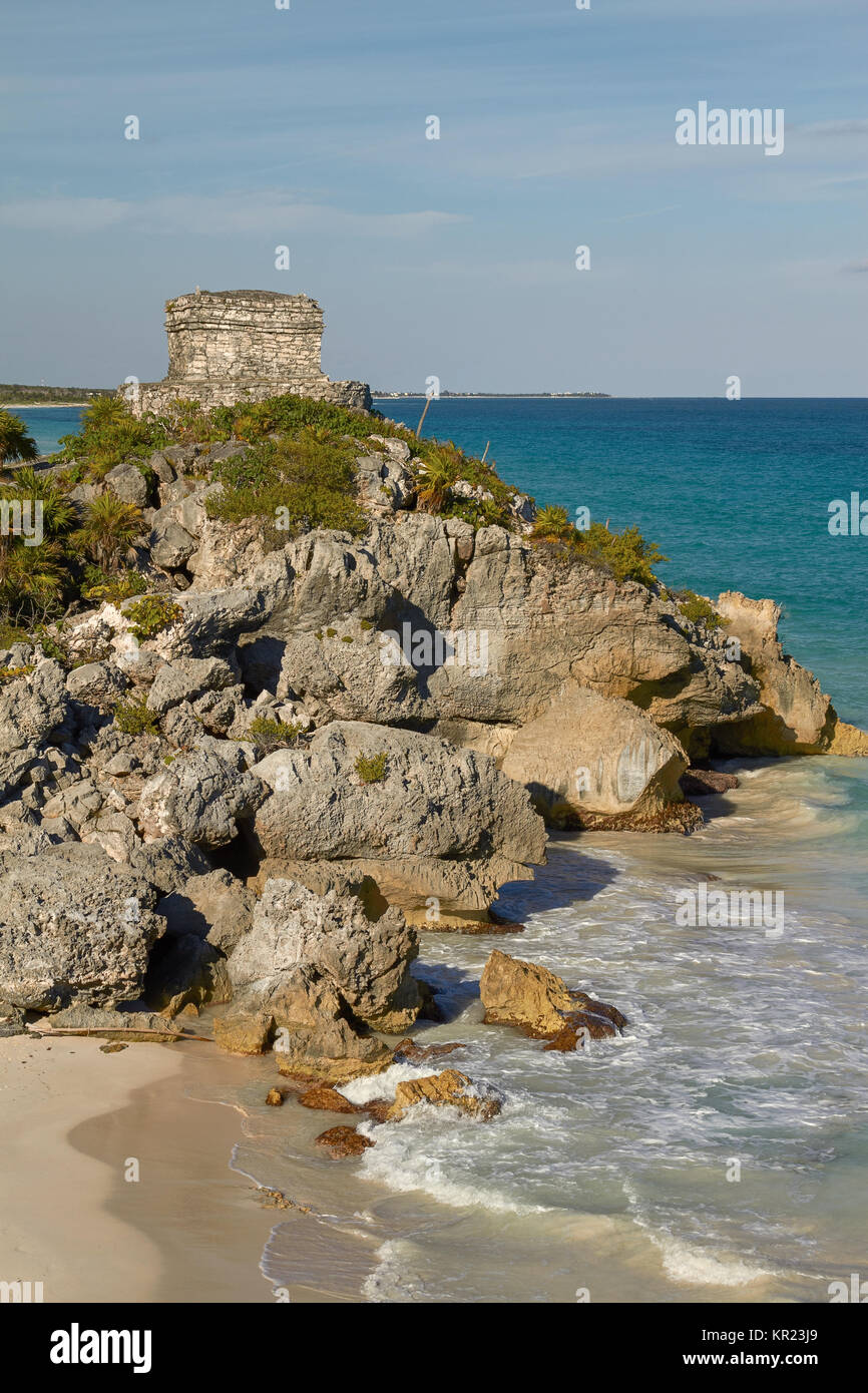 God of Winds Temple in Tulum Mexico Stock Photo - Alamy
