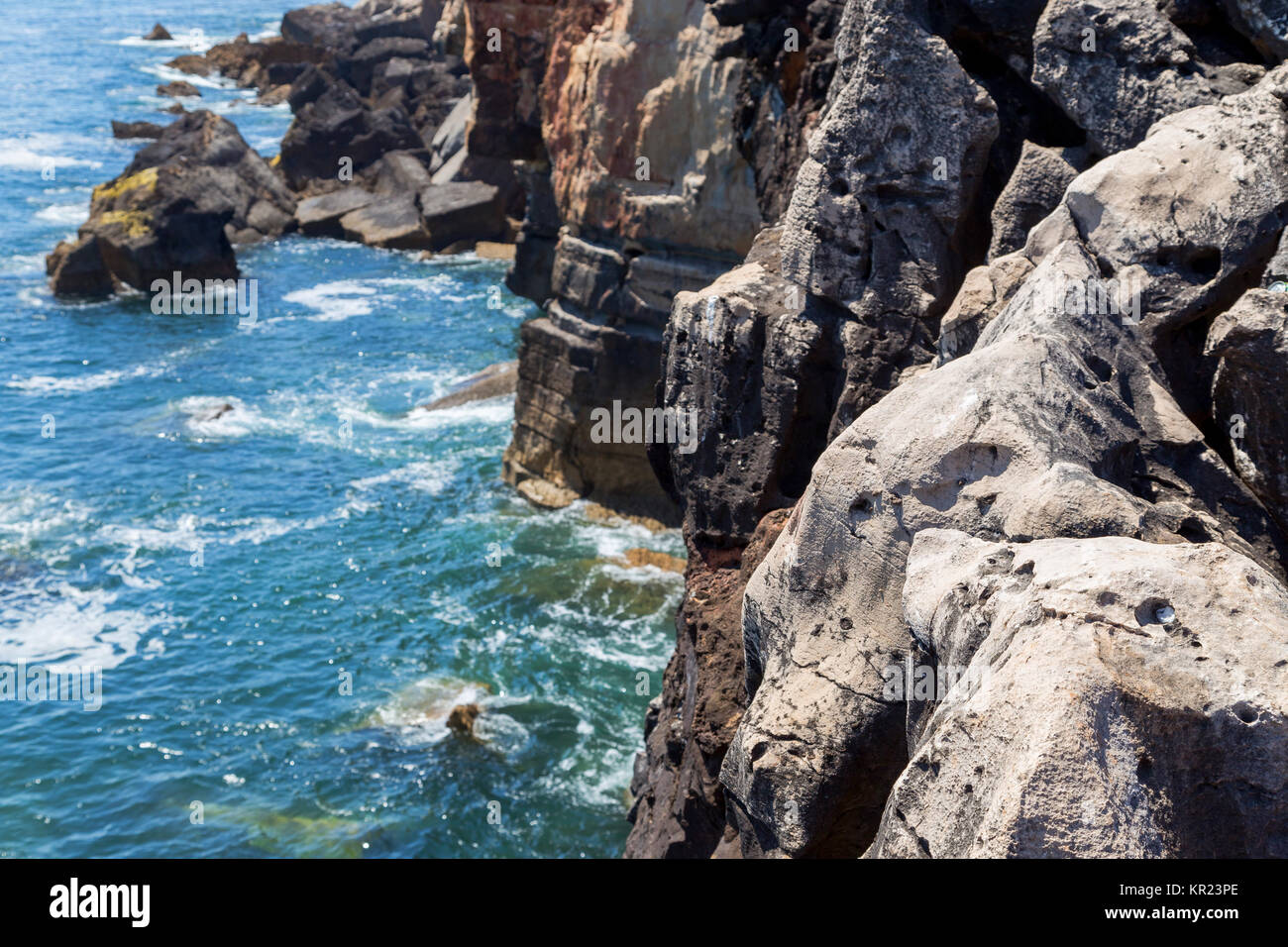 rocks on coast of ocean Stock Photo - Alamy