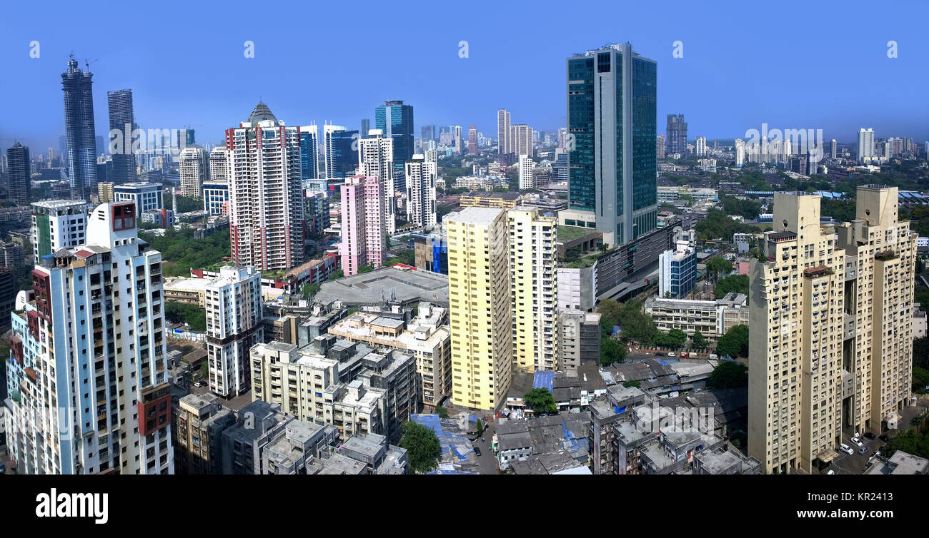 Aerial mumbai skyline buildings hi-res stock photography and images - Alamy