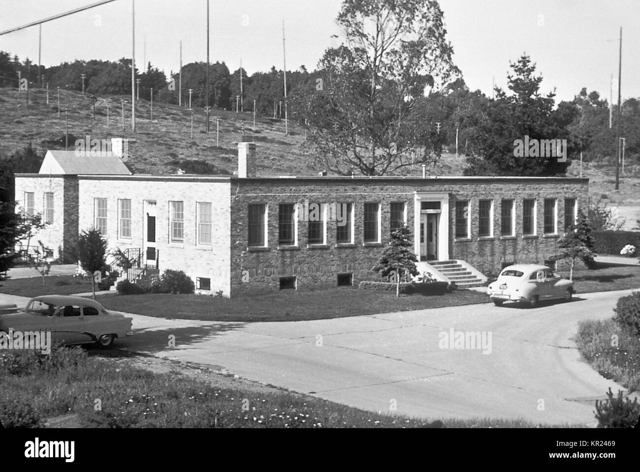 A photograph of plague laboratory buildings at a CDC San Francisco, CA ...