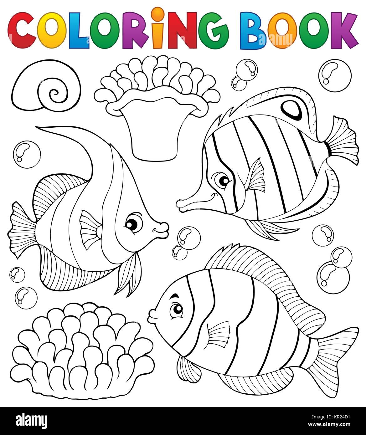 Fish outline clipart hi-res stock photography and images - Alamy