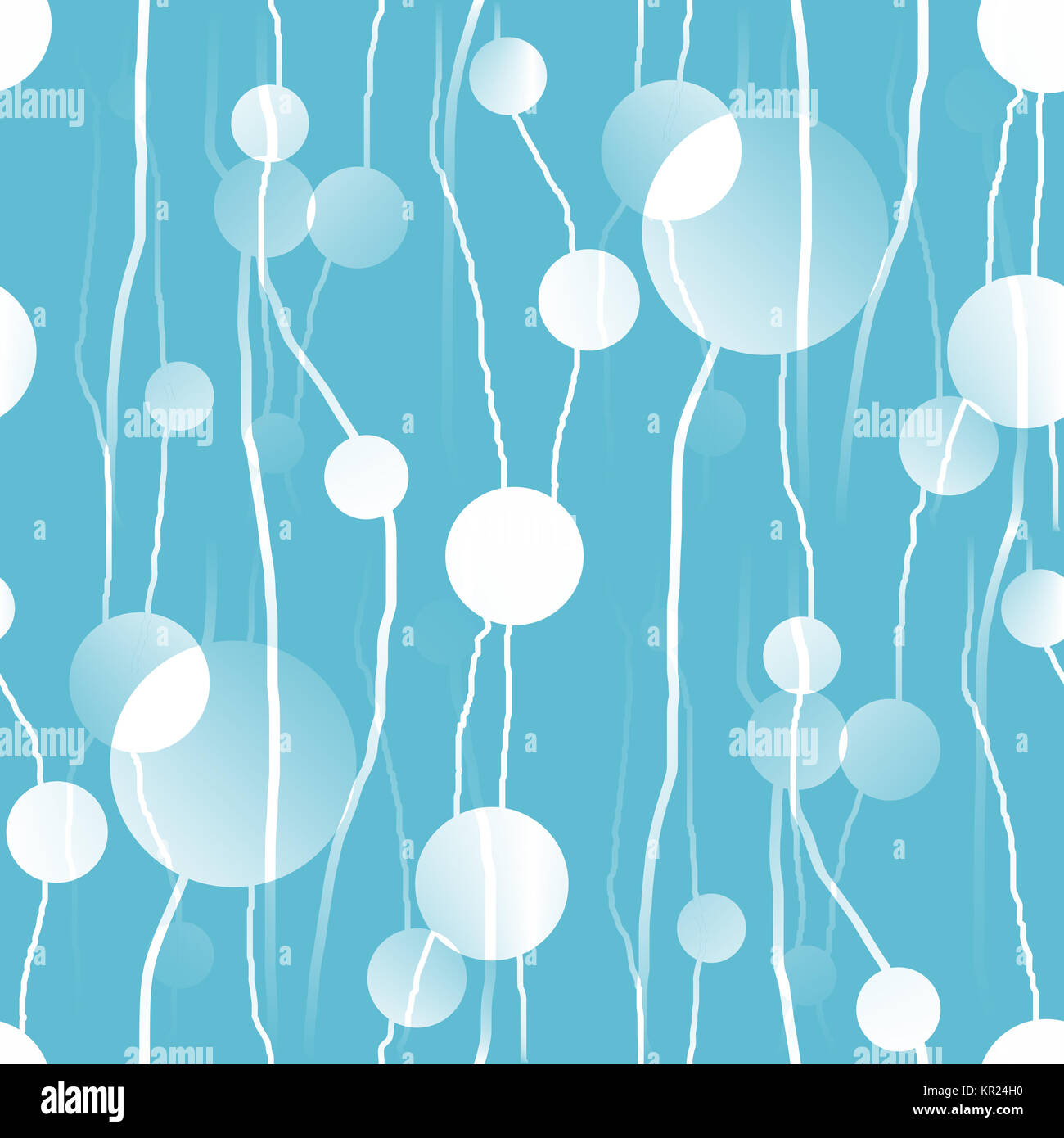 Abstract geometric seamless background. Scattered overlaying circles ...