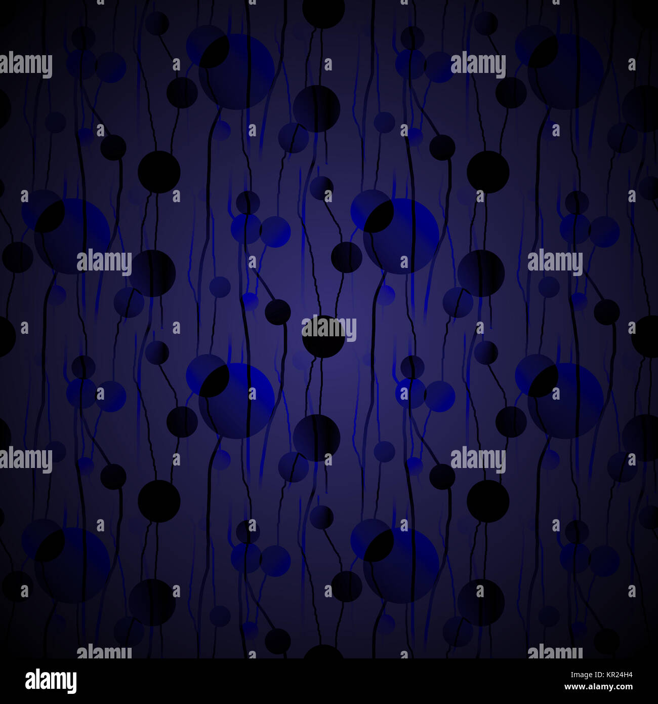 Abstract geometric seamless background. Scattered circles pattern dark ...