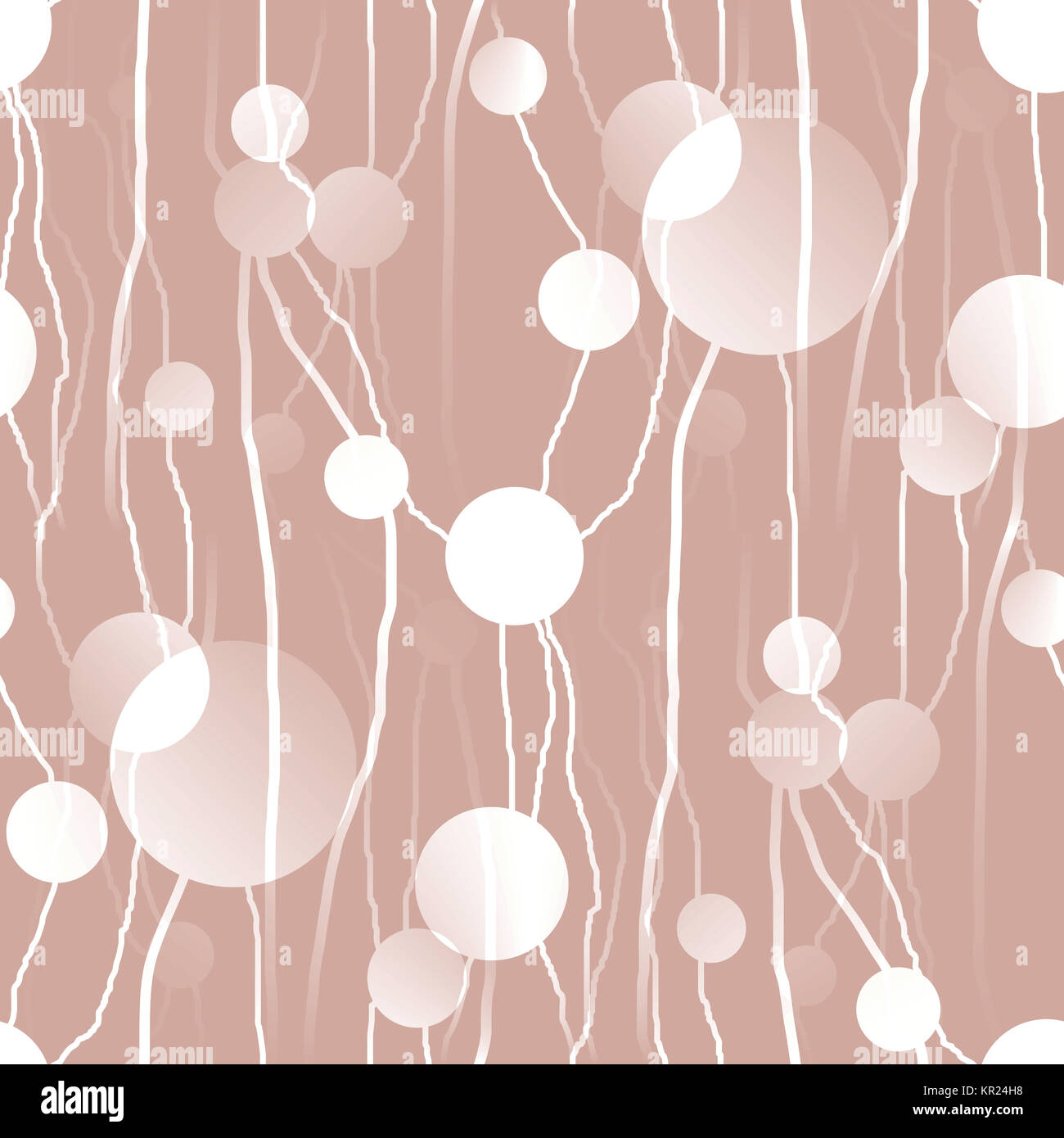 Abstract geometric seamless background. Scattered overlaying circles ...