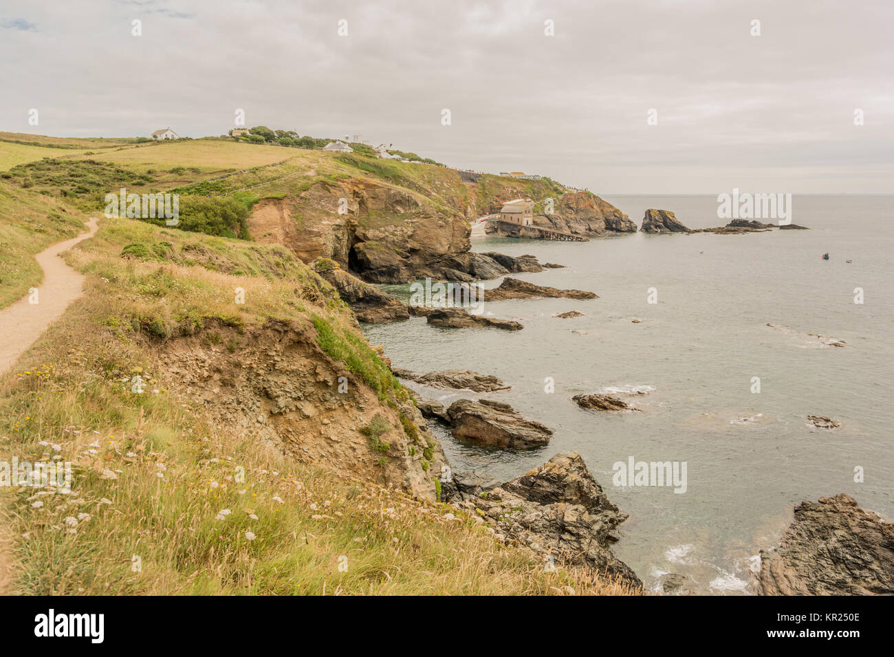 The South West Coast Path, Housel Bay, Cornwall, UK Stock Photo - Alamy