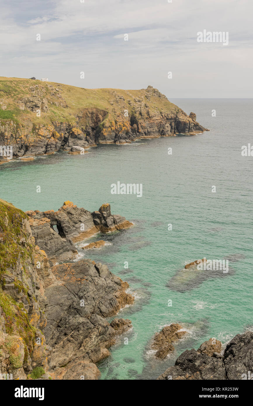 Housel Bay close to Lizard Point, Cornwall, UK Stock Photo - Alamy