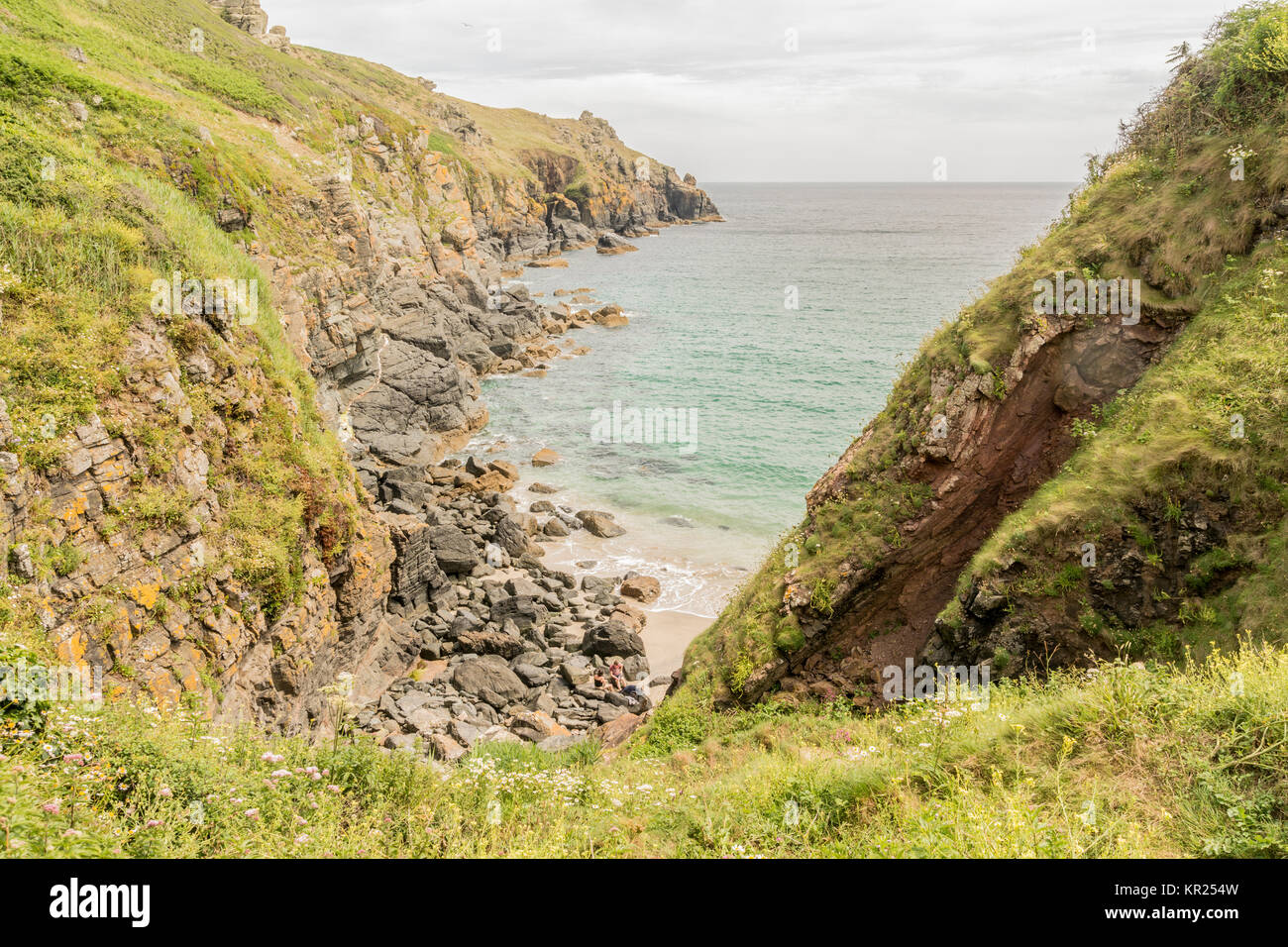 Housel Cove near Lizard Point, Cornwall, UK Stock Photo - Alamy