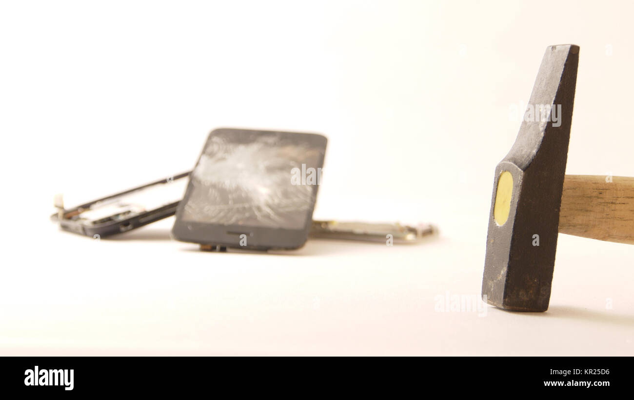 Smashed hammer hi-res stock photography and images - Alamy