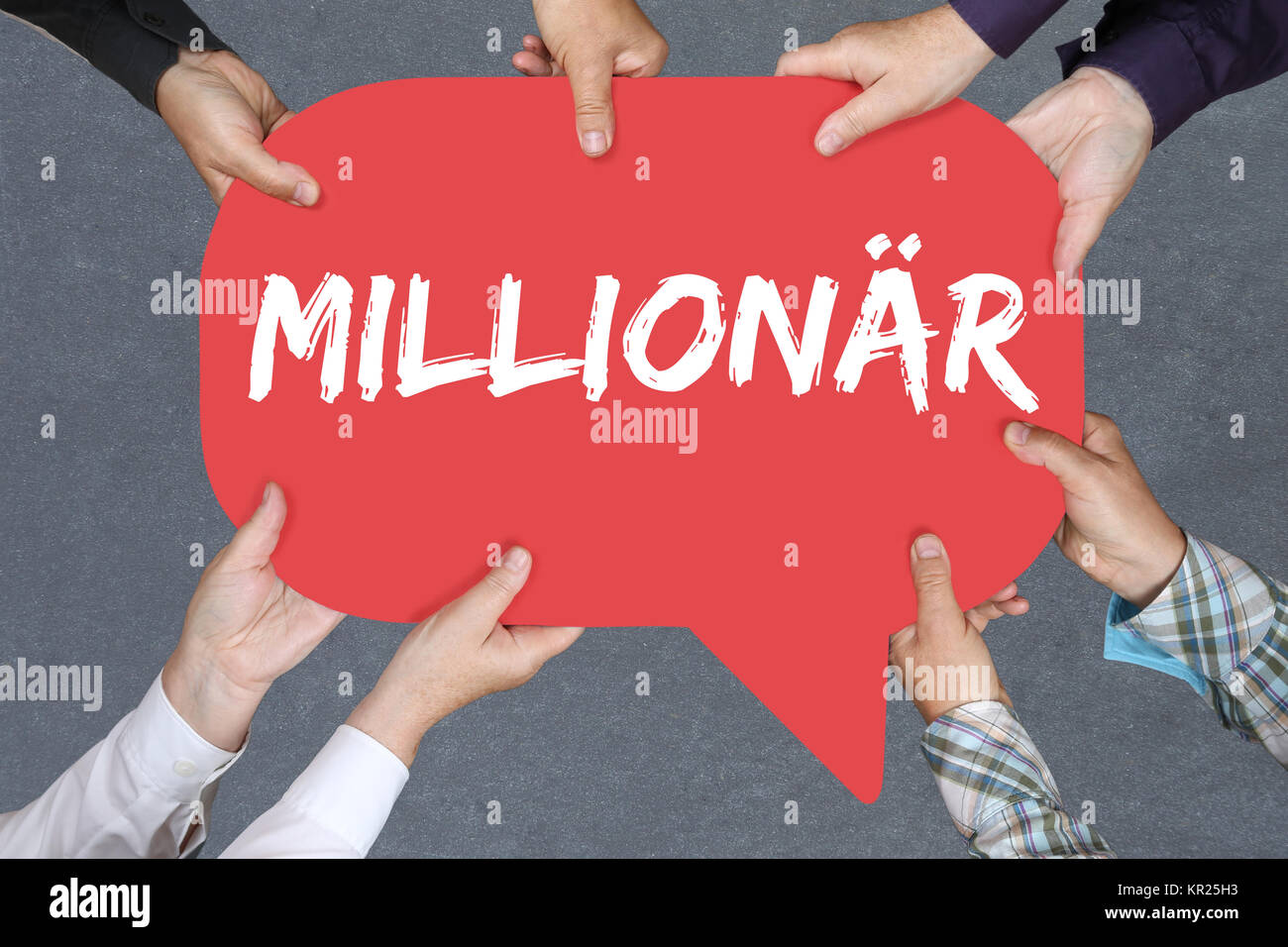 group people holding millionaire rich riches success successful ...
