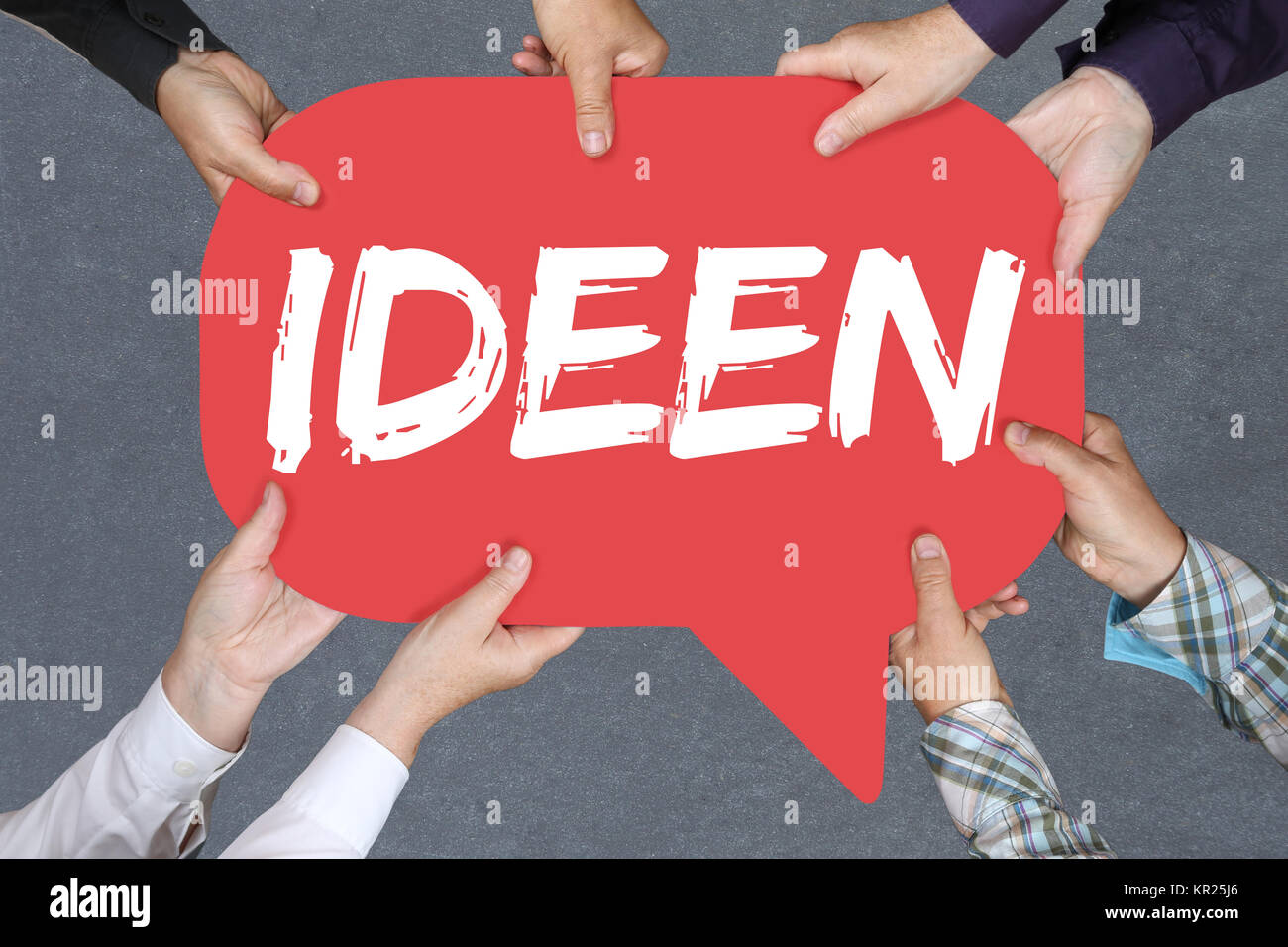 group people holding ideas creativity creative success growth business ...