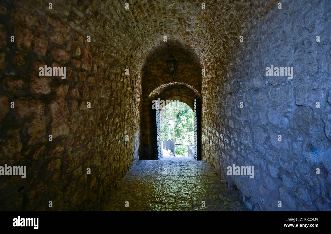 Interior of Ulcinj castle, Montenegro Stock Photo - Alamy