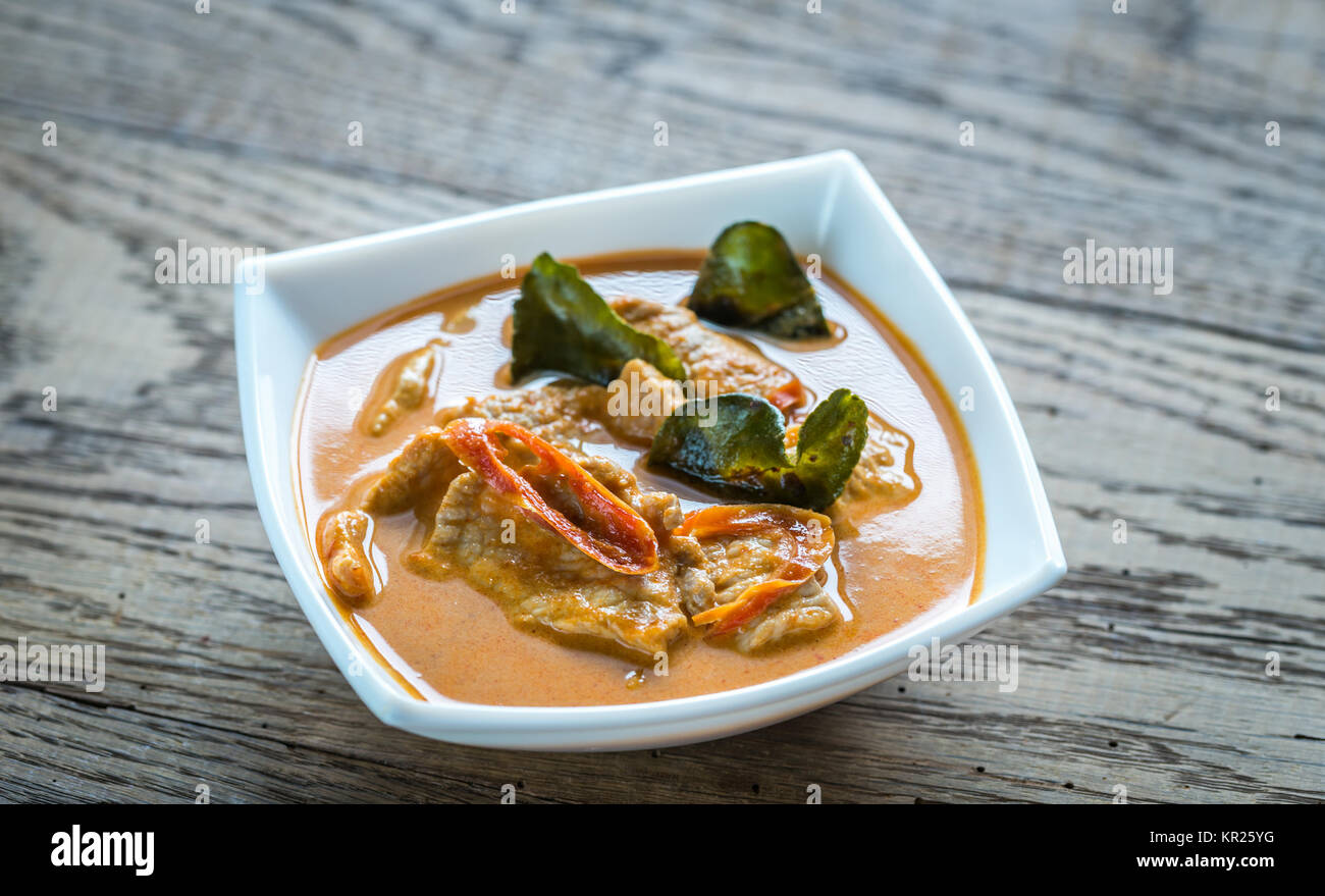 Thai panang pork curry Stock Photo - Alamy