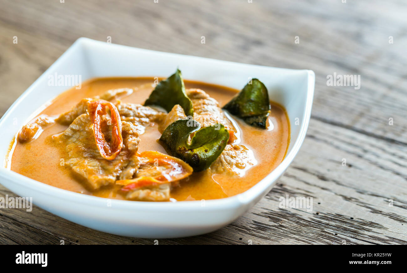 Thai panang pork curry Stock Photo - Alamy
