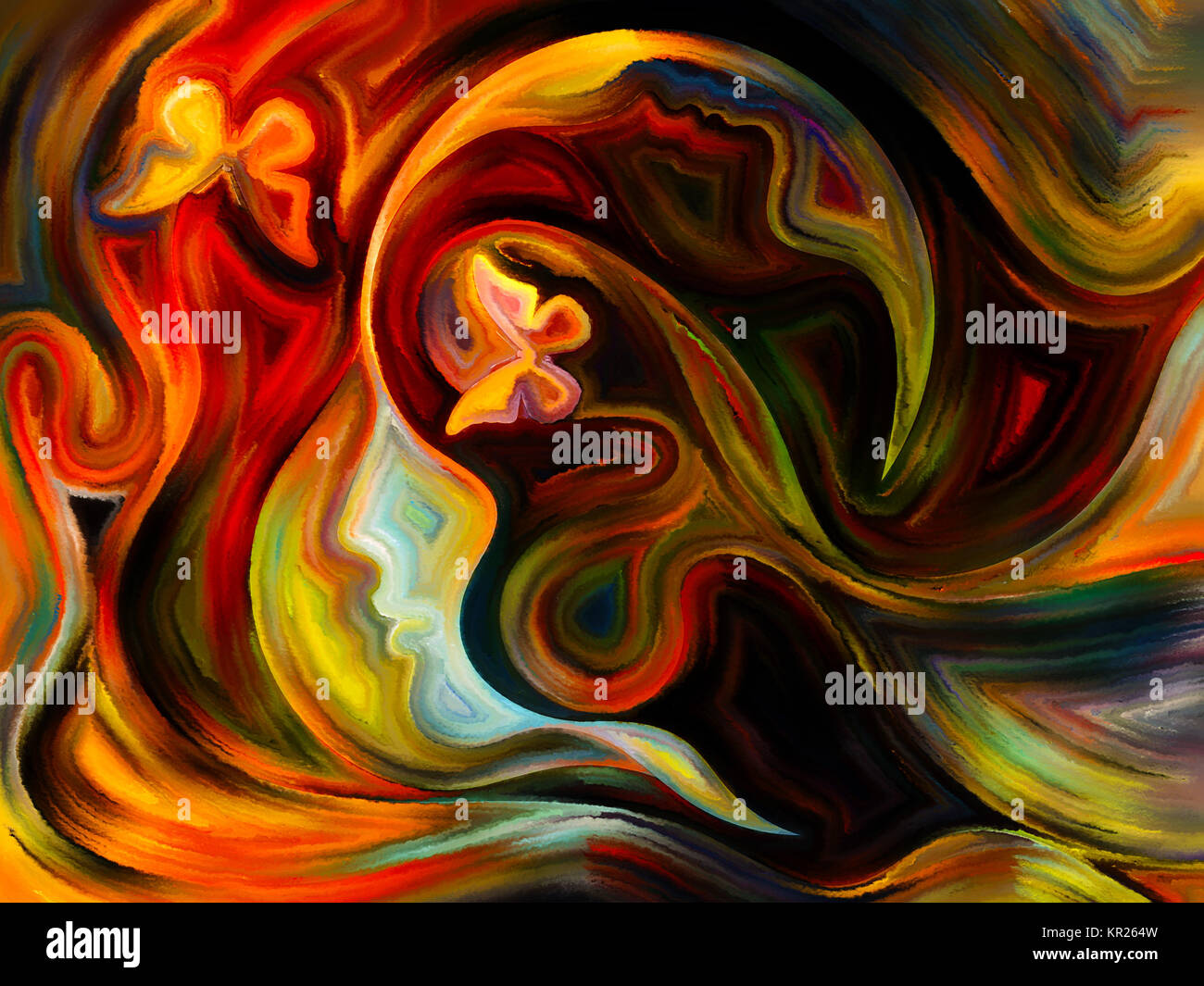 Dance of Inner Paint Stock Photo - Alamy