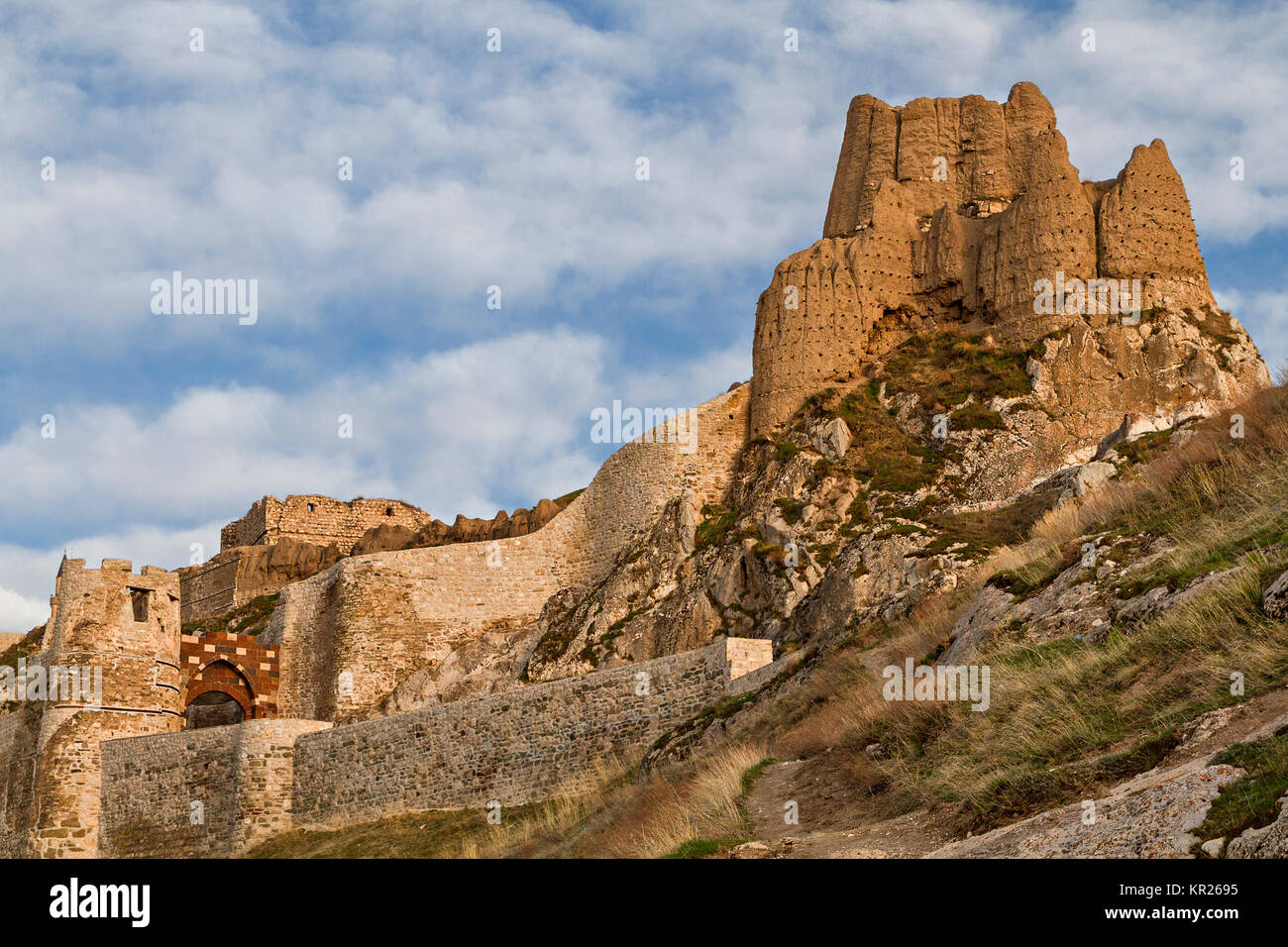 Ancient castle of Van in Turkey, known also as Tushba Castle, built the ...