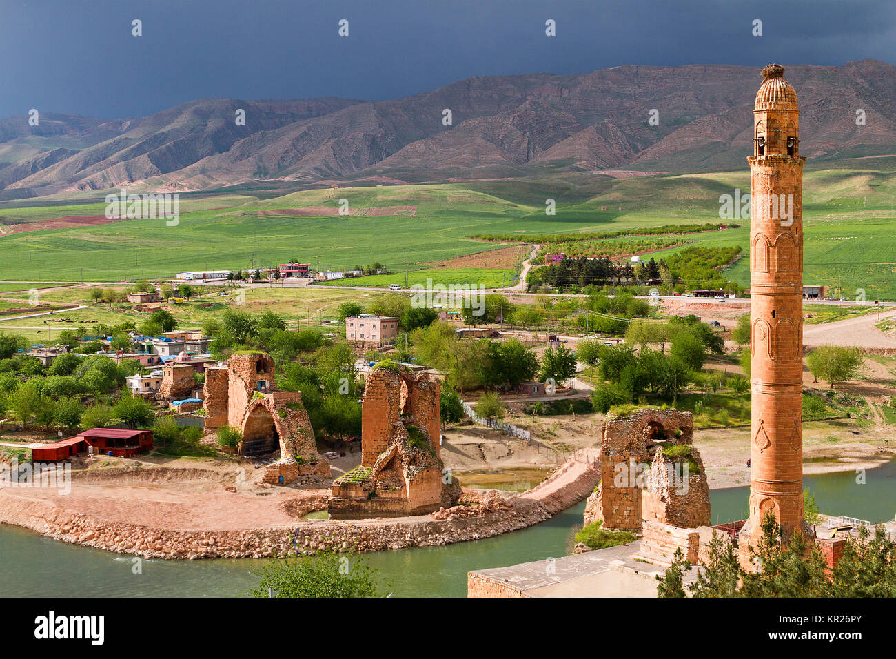 Ancient town of Hasankeyf in Turkey. The town will go under the water ...