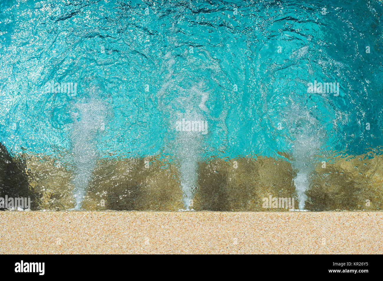 Water running system in swimming pool Stock Photo - Alamy
