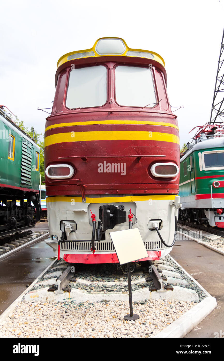 Rail road locomotive Stock Photo - Alamy