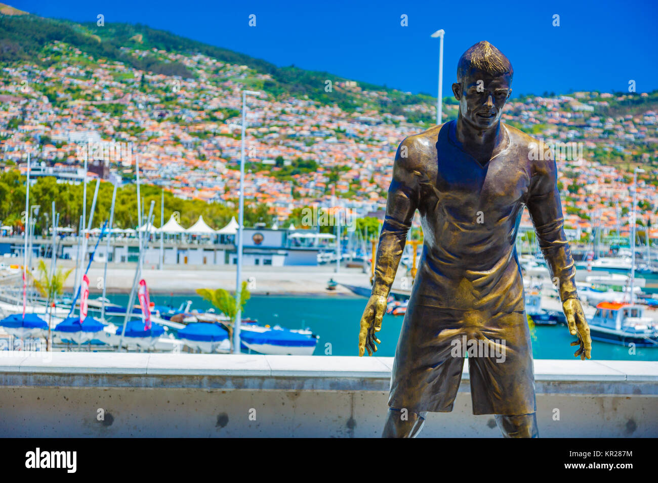 Cristiano Ronaldo statue Stock Photo - Alamy