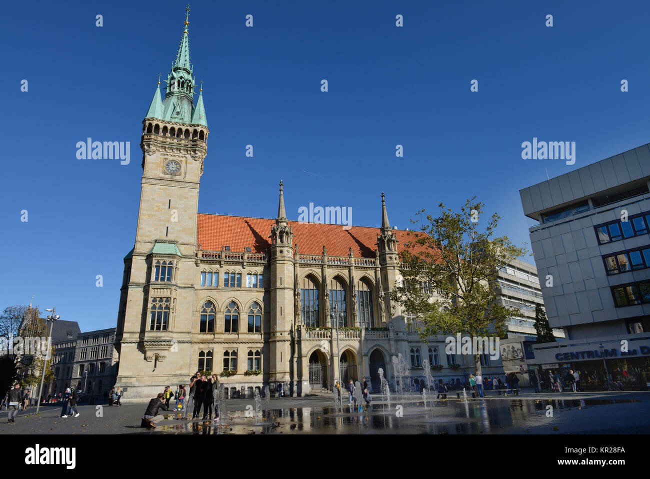 City hall, place of the German unity, Brunswick, Lower Saxony, Germany ...