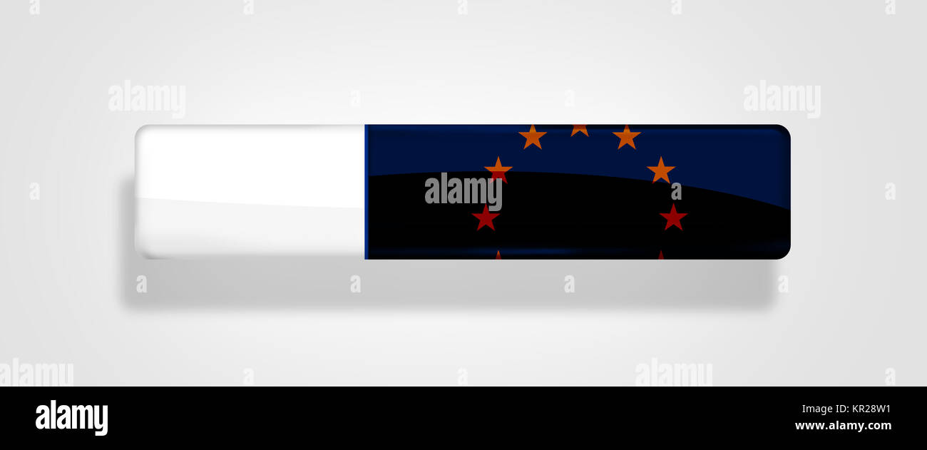 Europe EU Flag button icon isolated design Stock Photo - Alamy