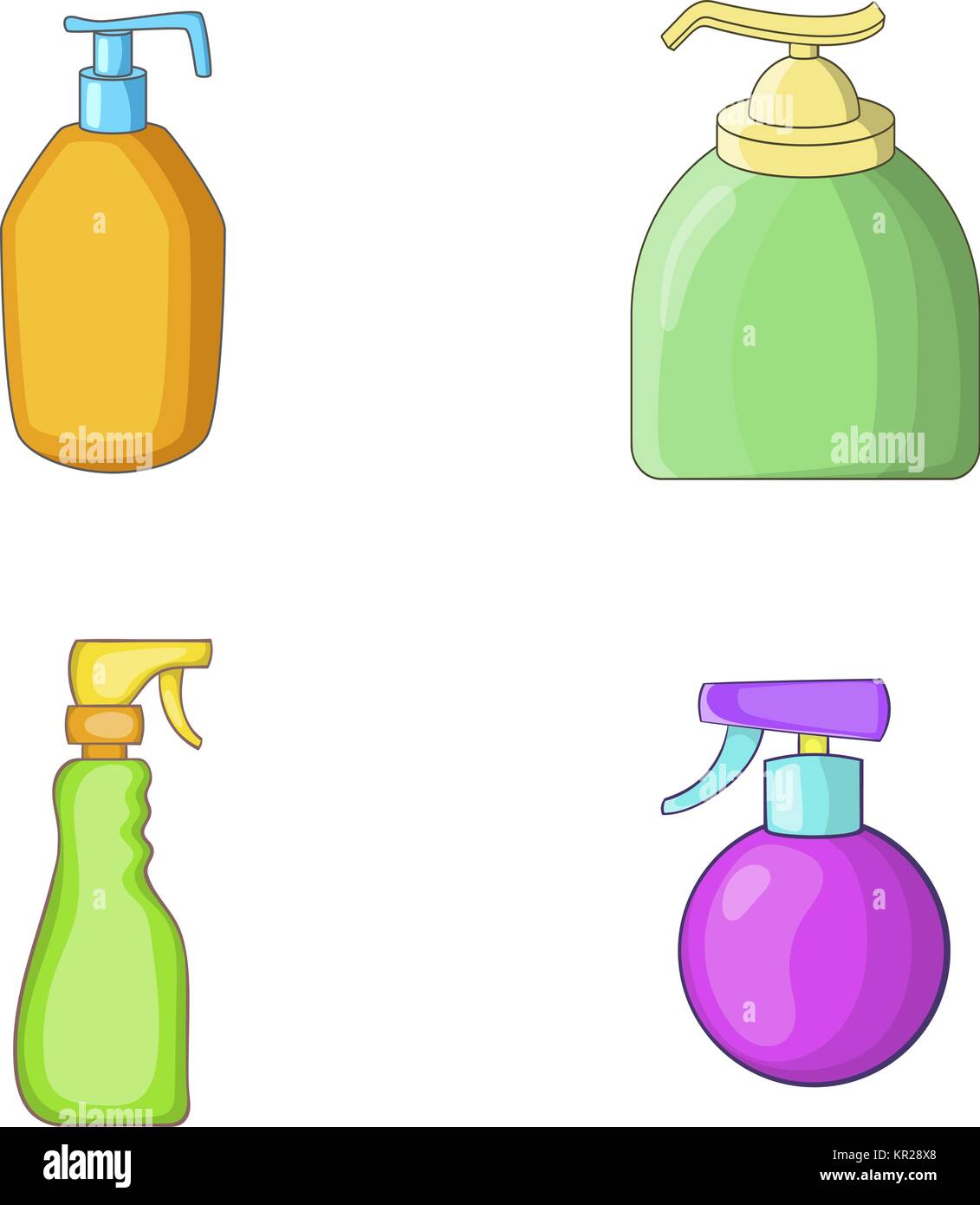 Cartoon style green soap Stock Vector Images - Alamy