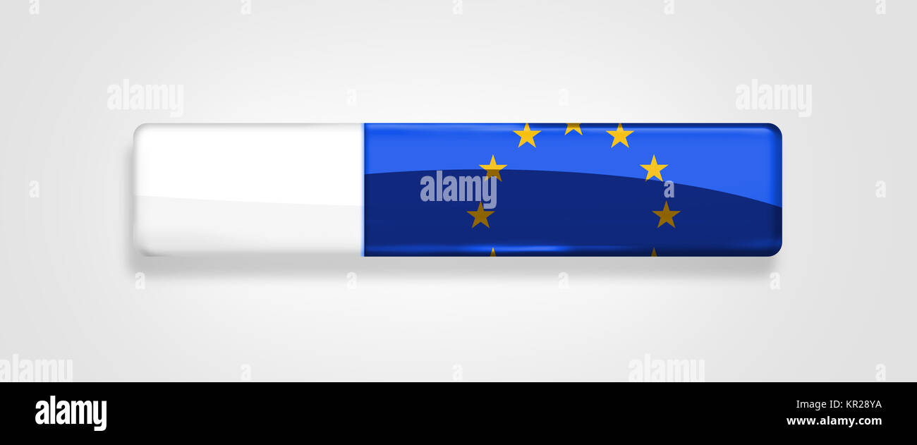 Europe EU Flag button icon isolated design Stock Photo - Alamy