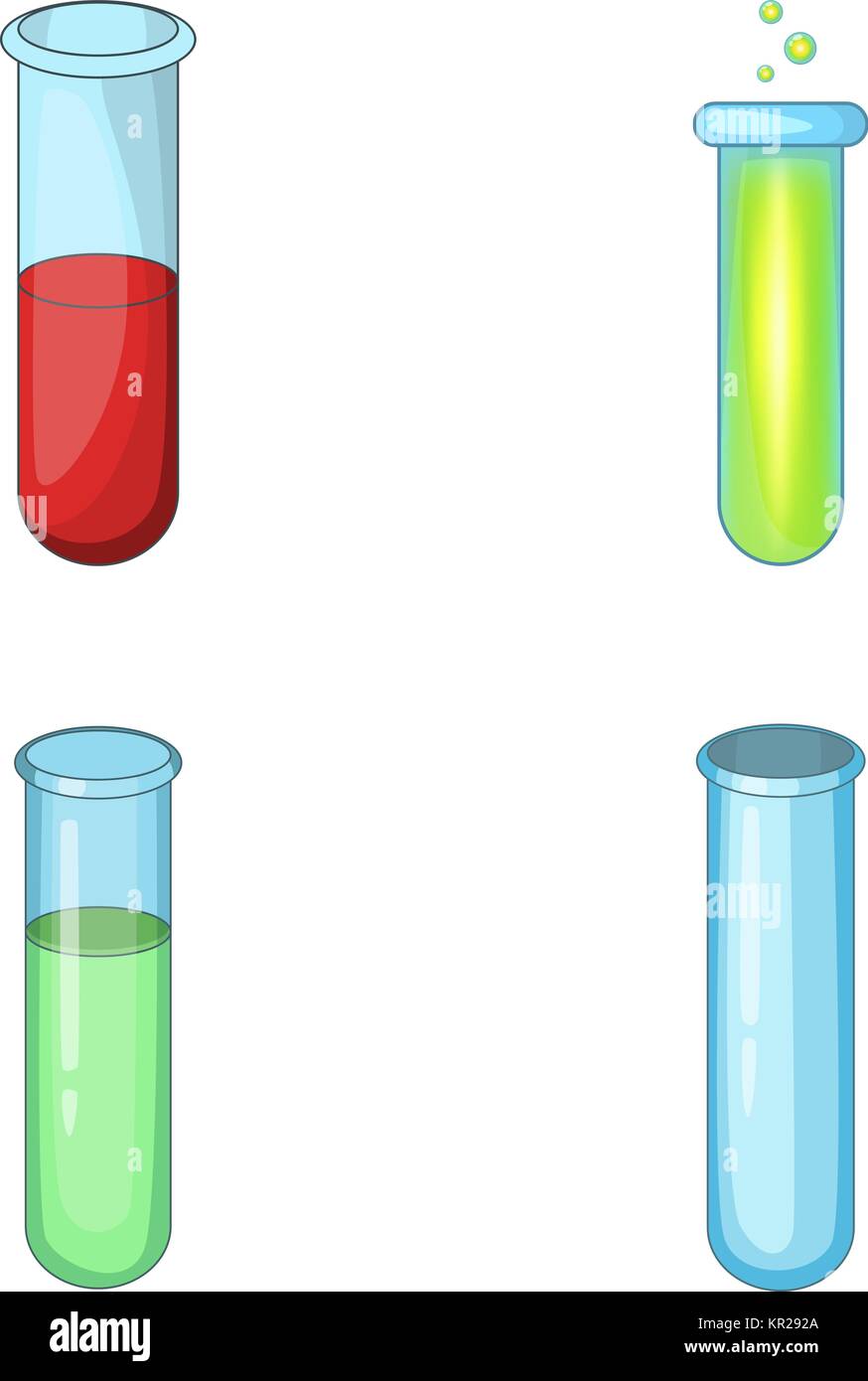 Tube icon set, cartoon style Stock Vector Image & Art - Alamy