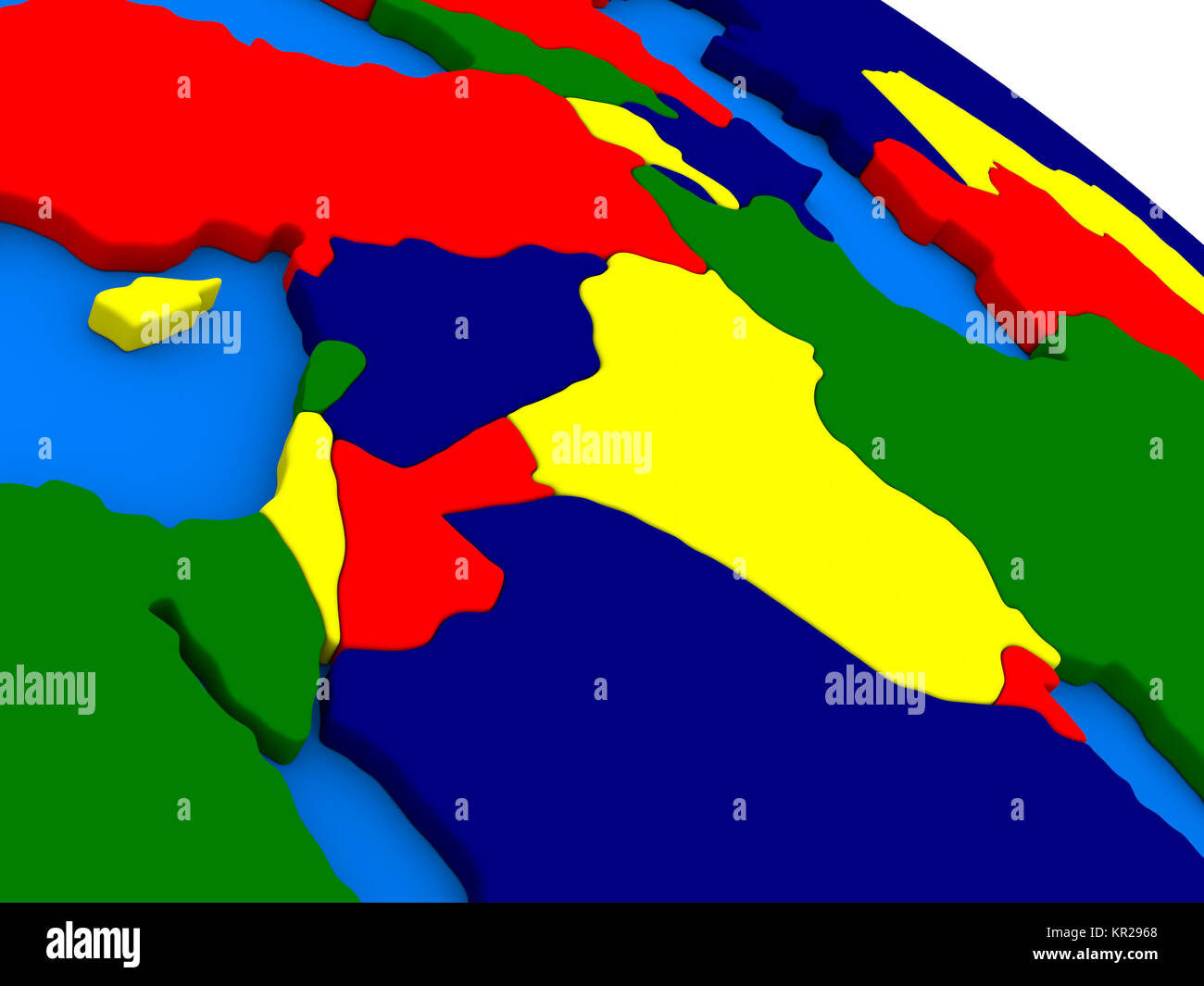 Map of caucasus region hi-res stock photography and images - Alamy