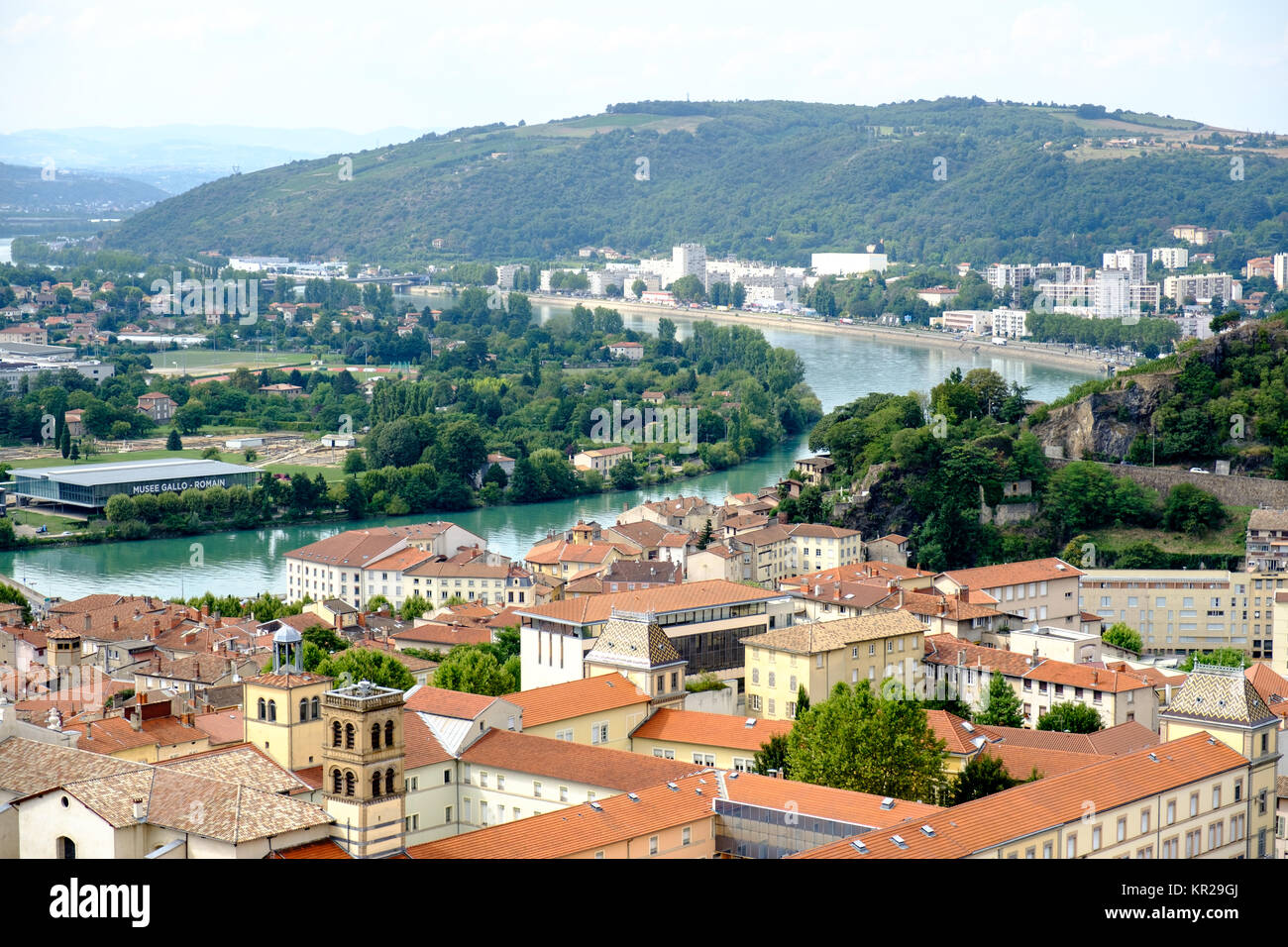 Rhone river aerial view hi-res stock photography and images - Alamy