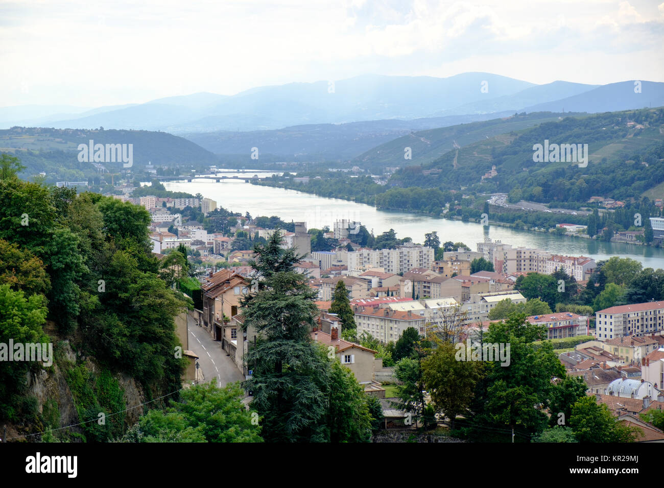 Rhone river aerial view hi-res stock photography and images - Alamy