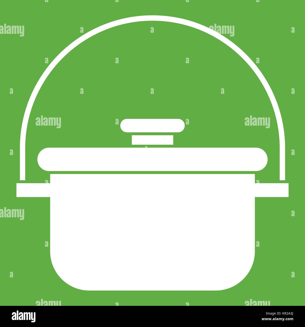 Cooking cauldron icon green Stock Vector Image & Art - Alamy