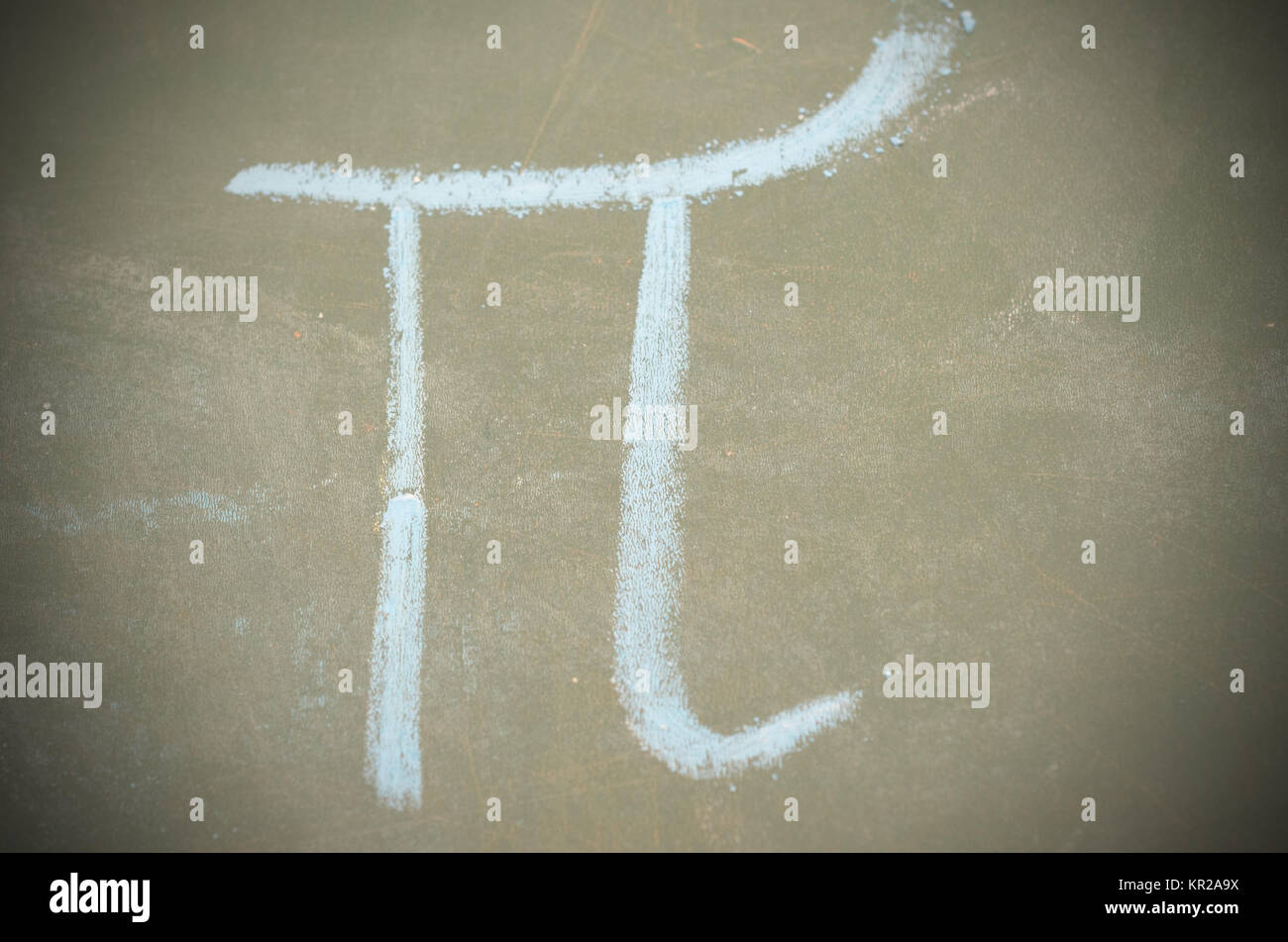 An image of the Pi number on the school board with chalk Stock Photo ...