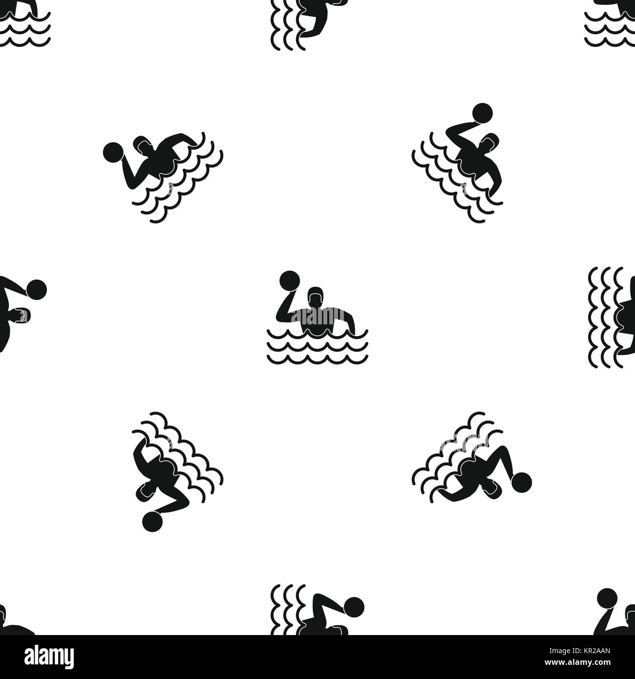 Water polo pattern seamless black Stock Vector Image & Art - Alamy