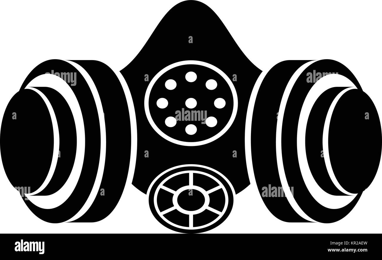 Gas mask icon, simple style Stock Vector Image & Art - Alamy