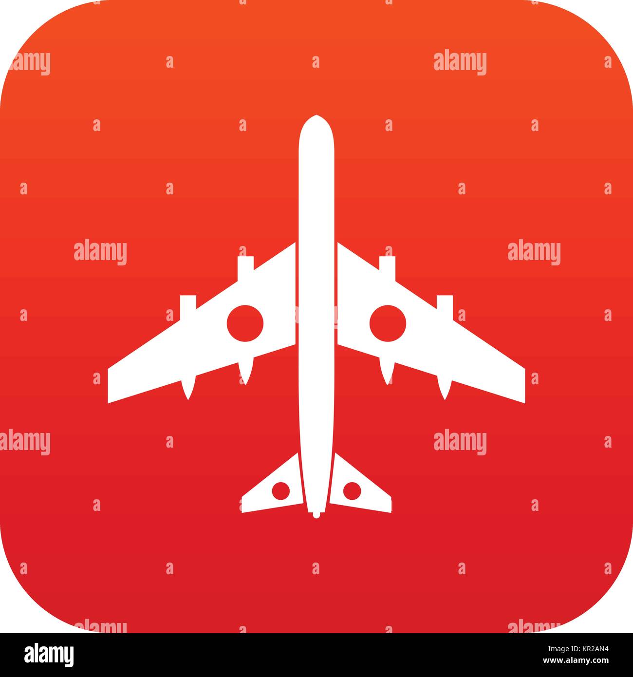 Military fighter plane icon digital red Stock Vector Image & Art - Alamy