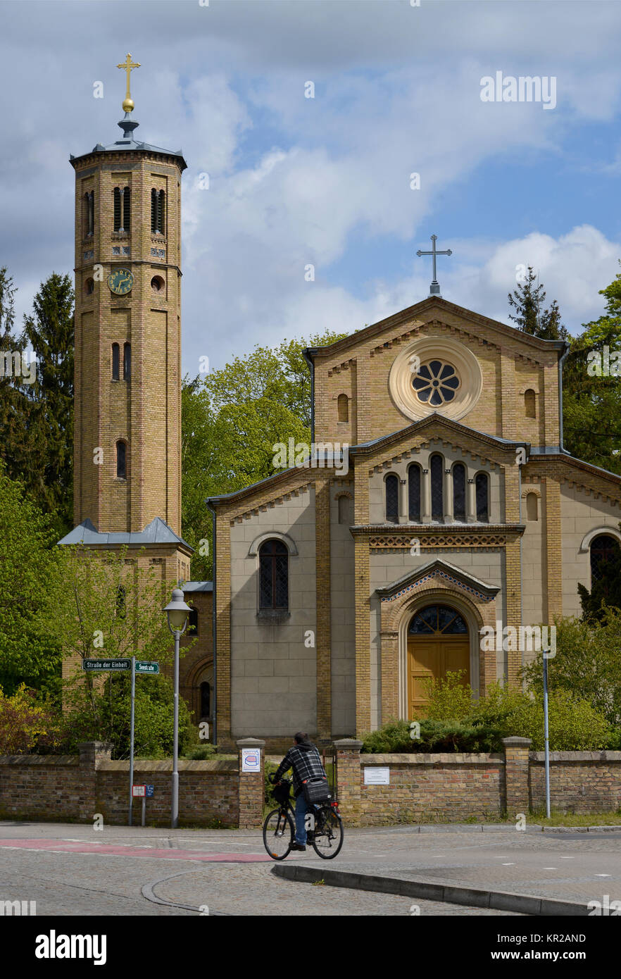 Village church, Caputh, Brandenburg, Germany, Dorfkirche, Deutschland ...