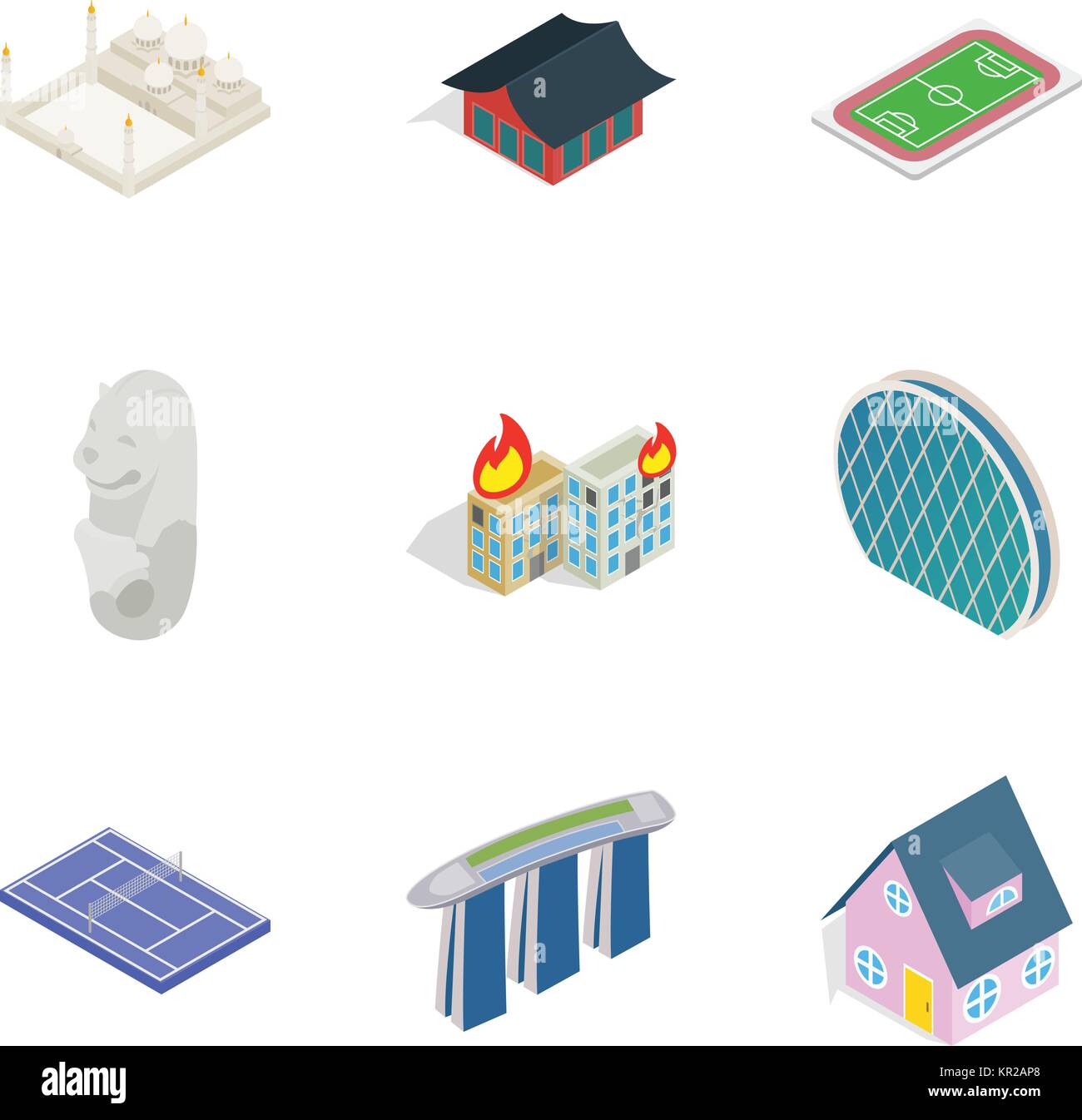 Crane assembly work Stock Vector Images - Alamy