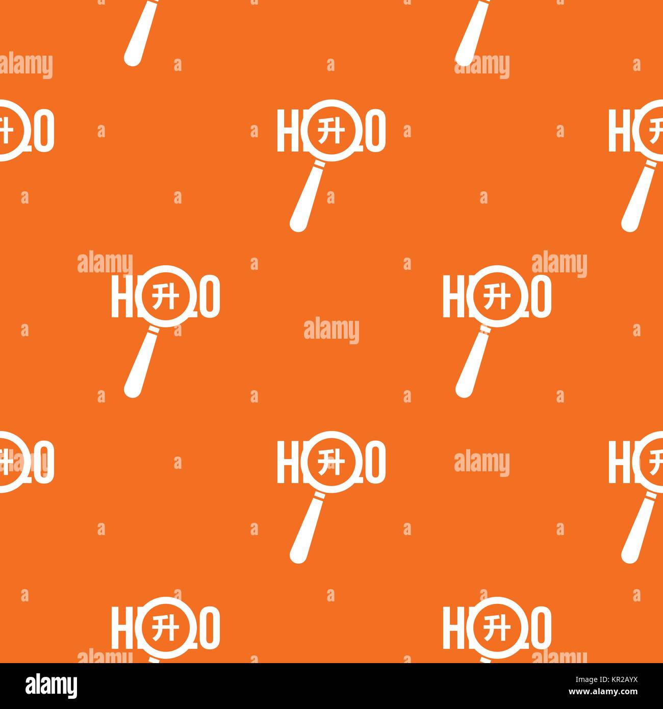 Magnifying glass over Hello word pattern seamless Stock Vector Image ...