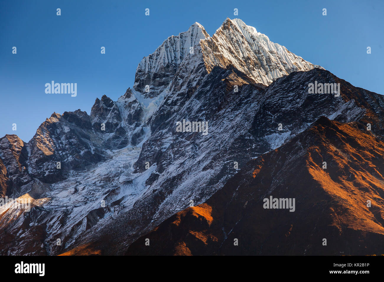 majestic Mount Kangtega. Himalayas. Sagarmatha National Park, Nepal ...