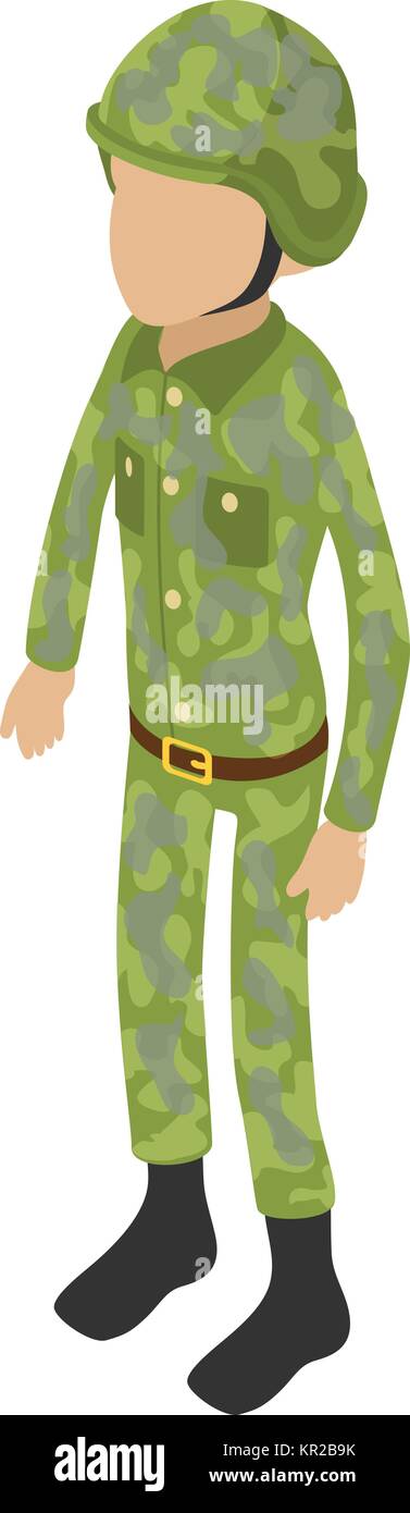 3d illustration male soldier Stock Vector Images - Alamy
