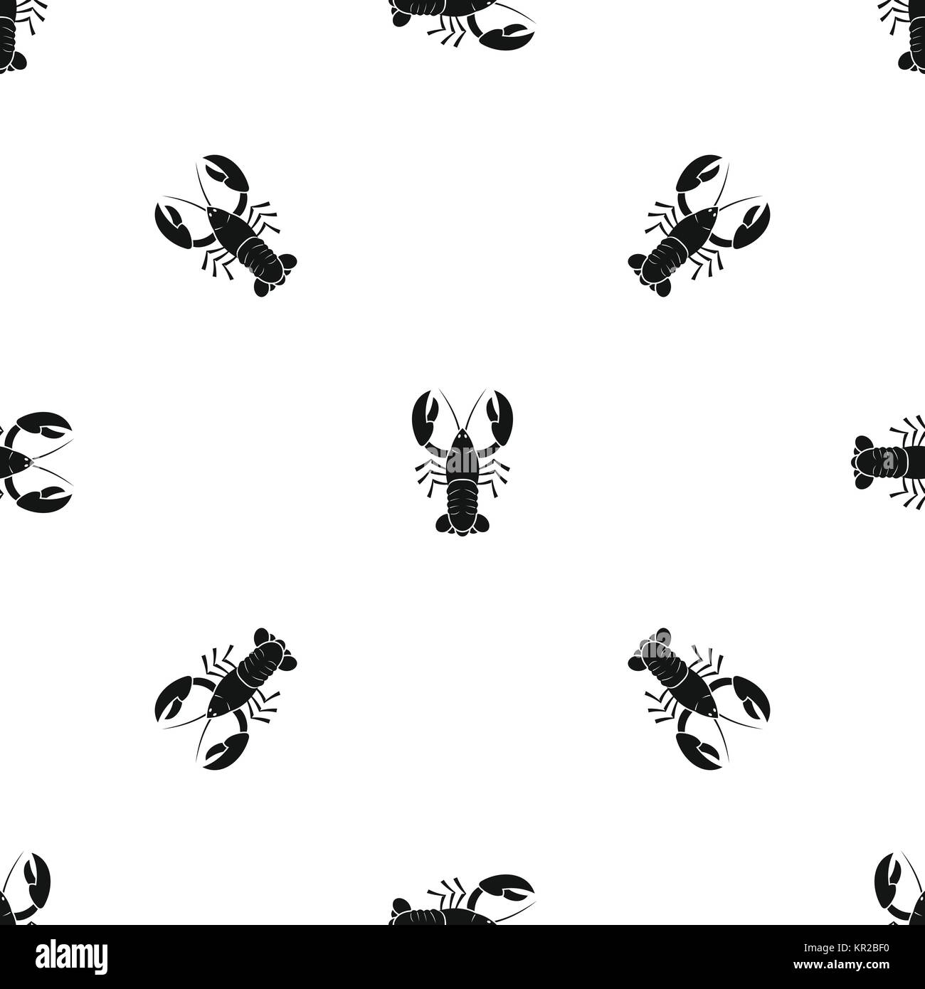 Crawfish pattern seamless black Stock Vector Image & Art - Alamy