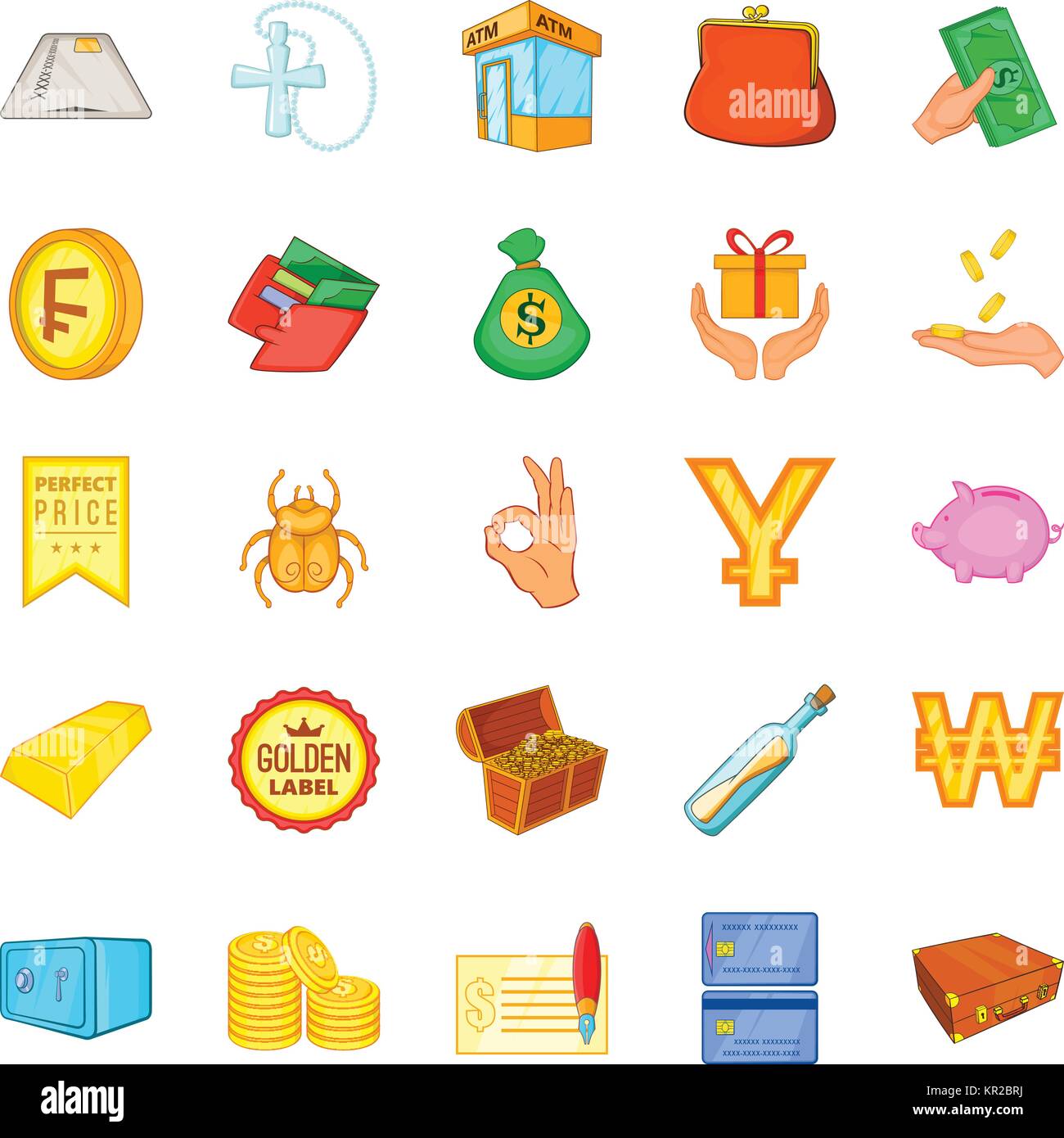 Debt icons set, cartoon style Stock Vector Image & Art - Alamy