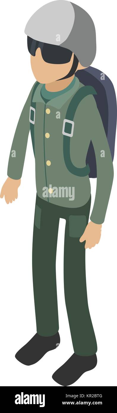 Soldier icon, isometric 3d style Stock Vector Image & Art - Alamy