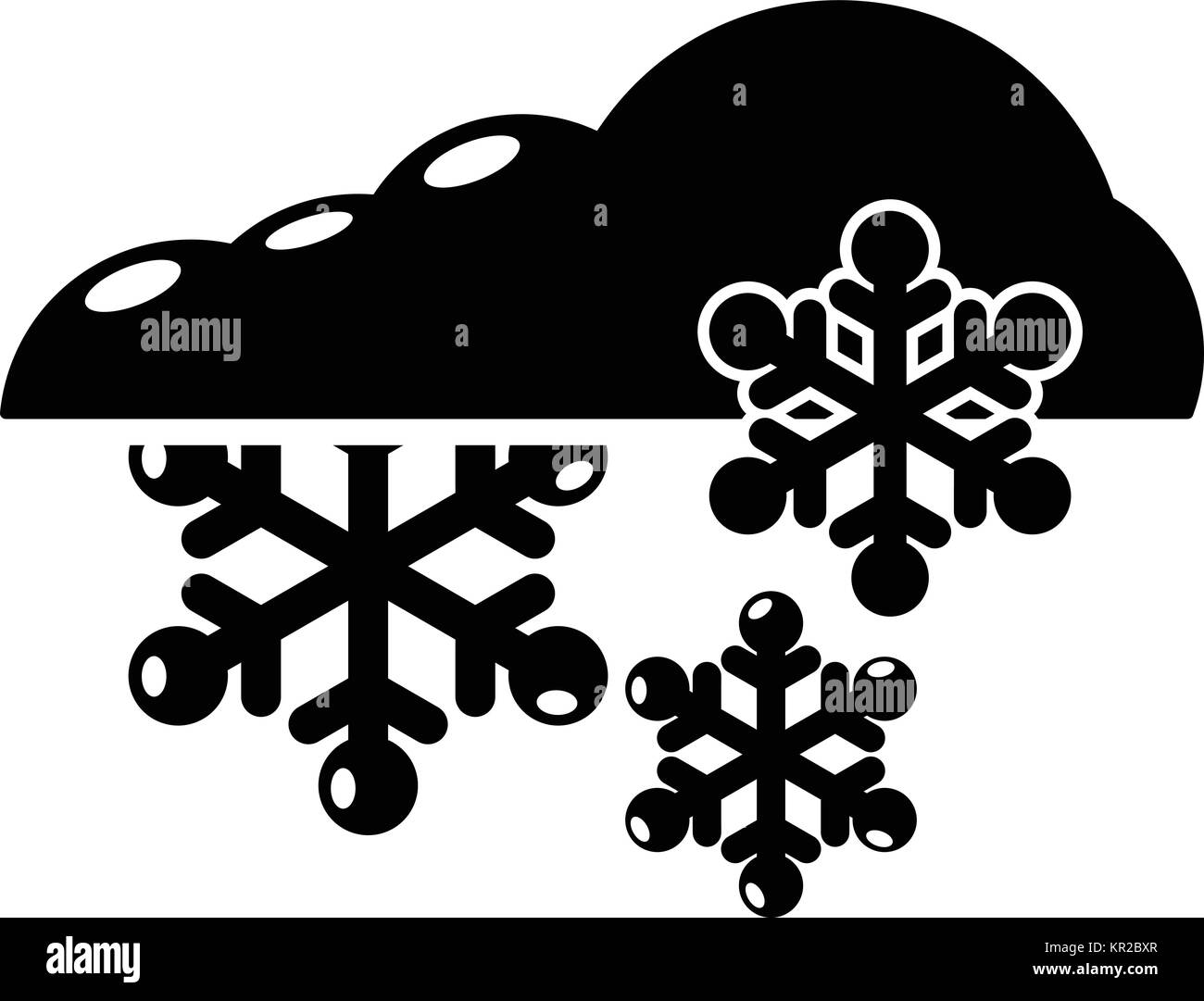 Snowflake icon, simple black style Stock Vector Image & Art - Alamy