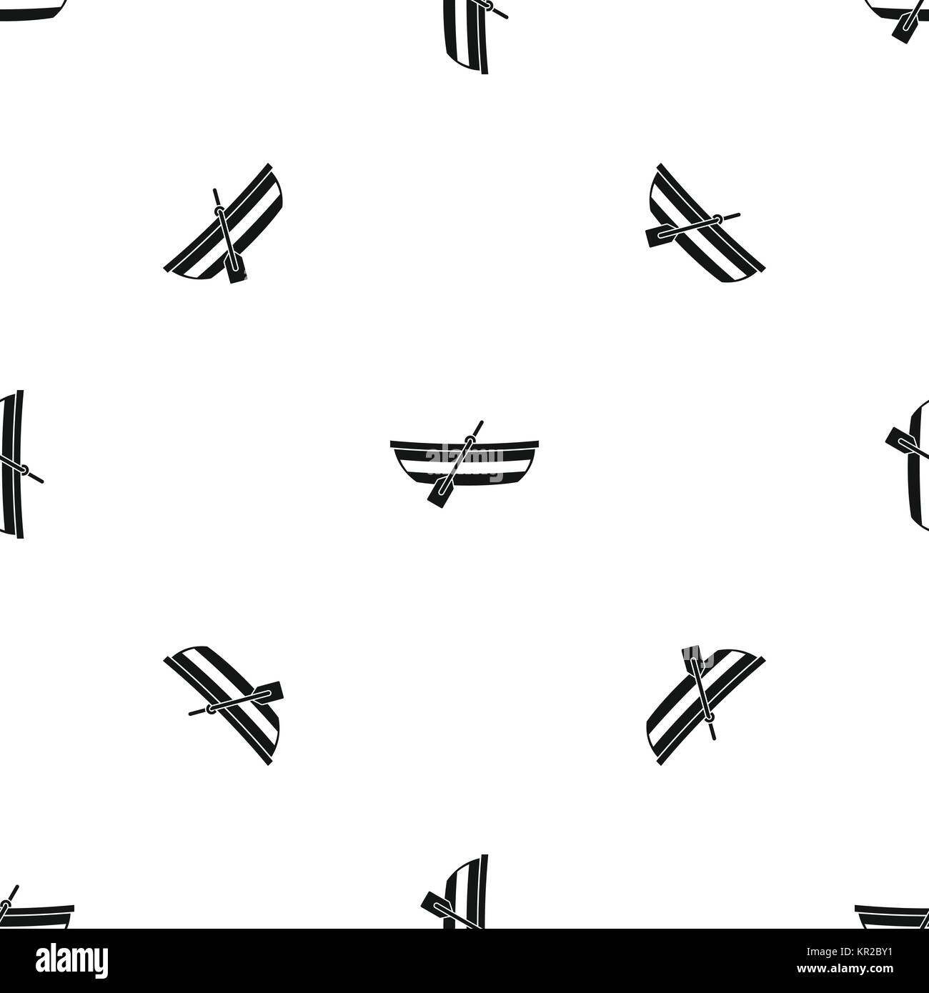 Fishing boat pattern seamless black Stock Vector Image & Art - Alamy