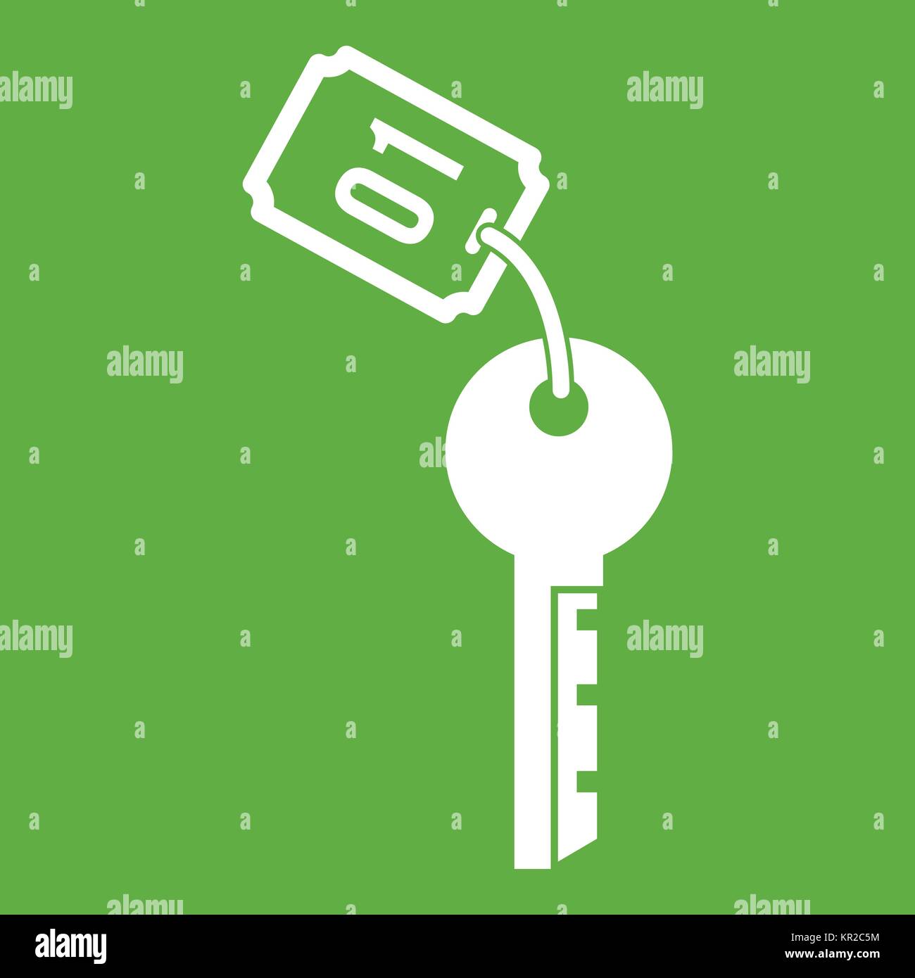 Hotel key icon green Stock Vector Image & Art - Alamy