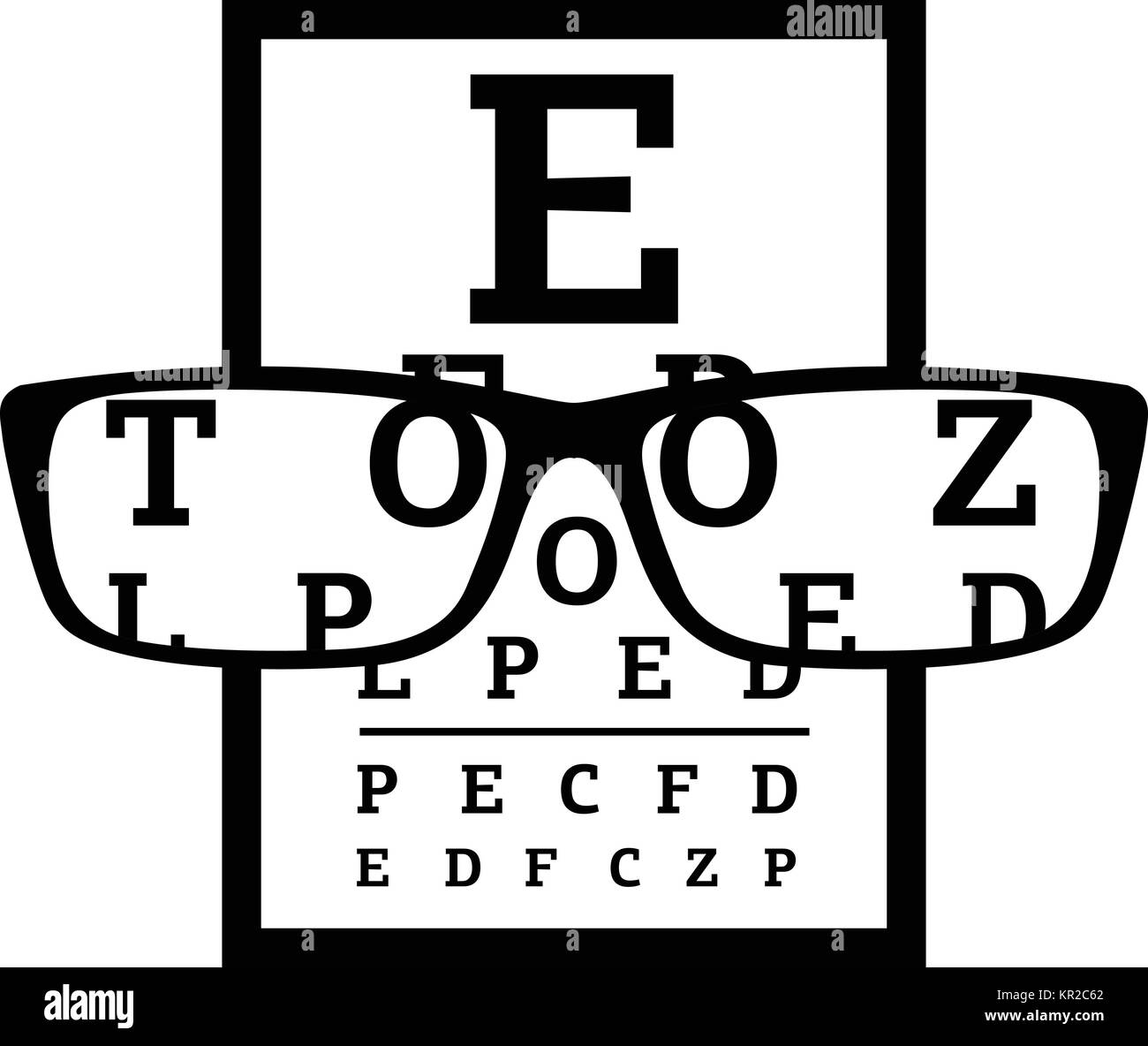 Myopia icon, simple style Stock Vector Image & Art - Alamy