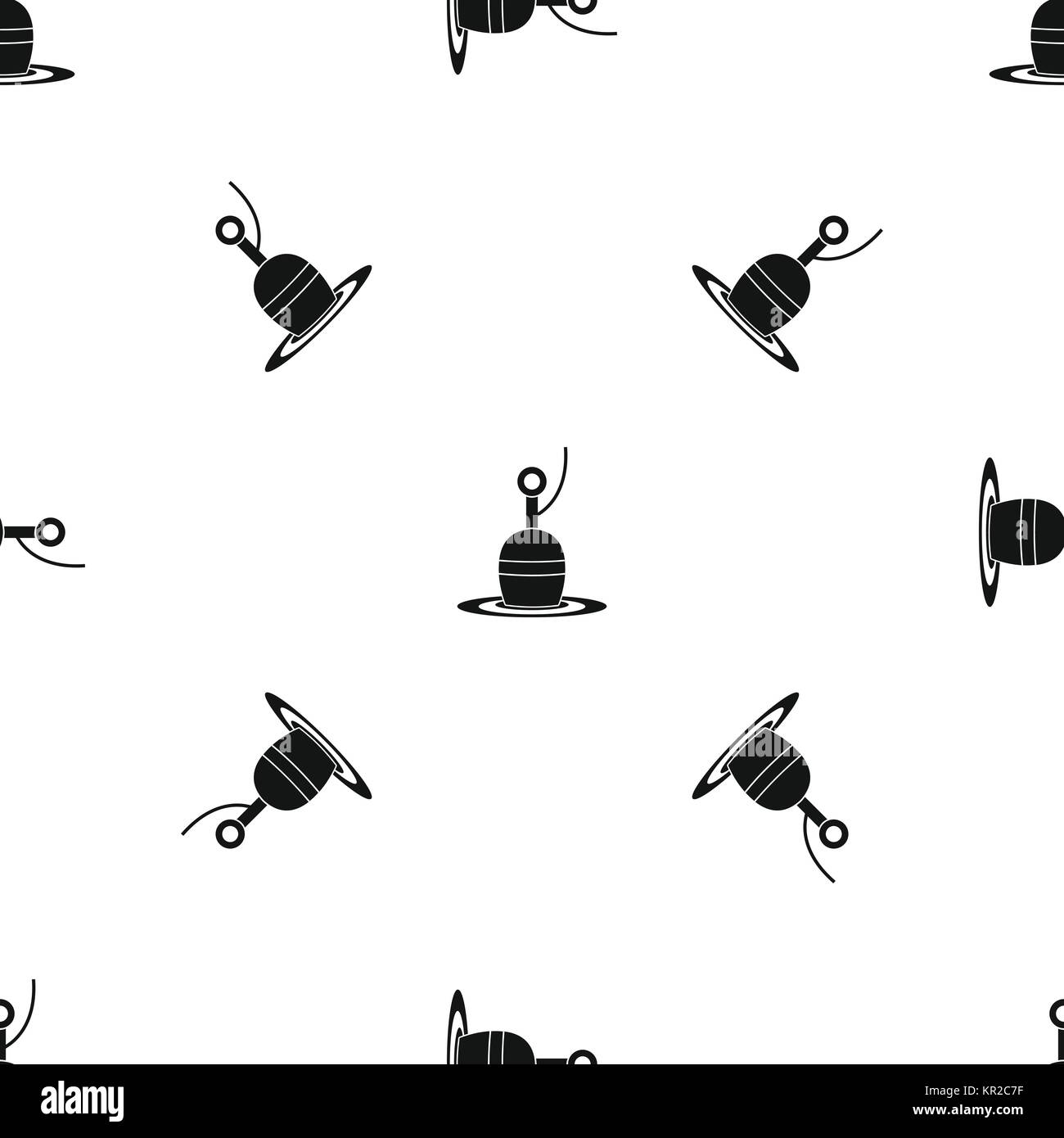 Floating bobber pattern seamless black Stock Vector Image & Art - Alamy