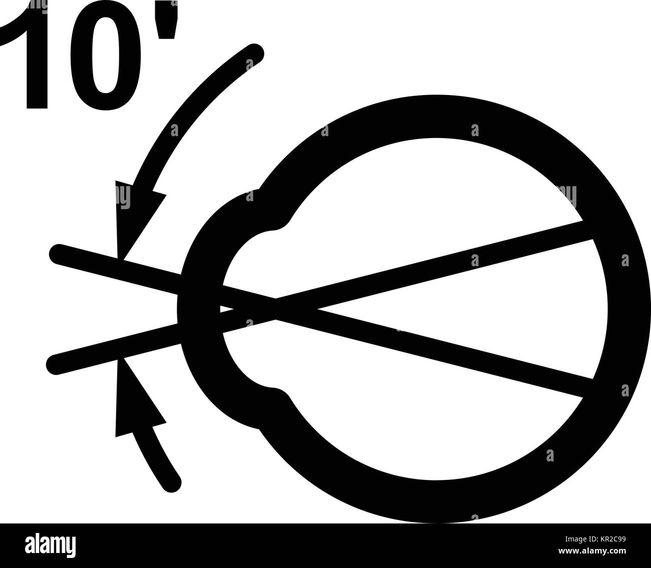 Vision angle icon, simple style Stock Vector Image & Art - Alamy